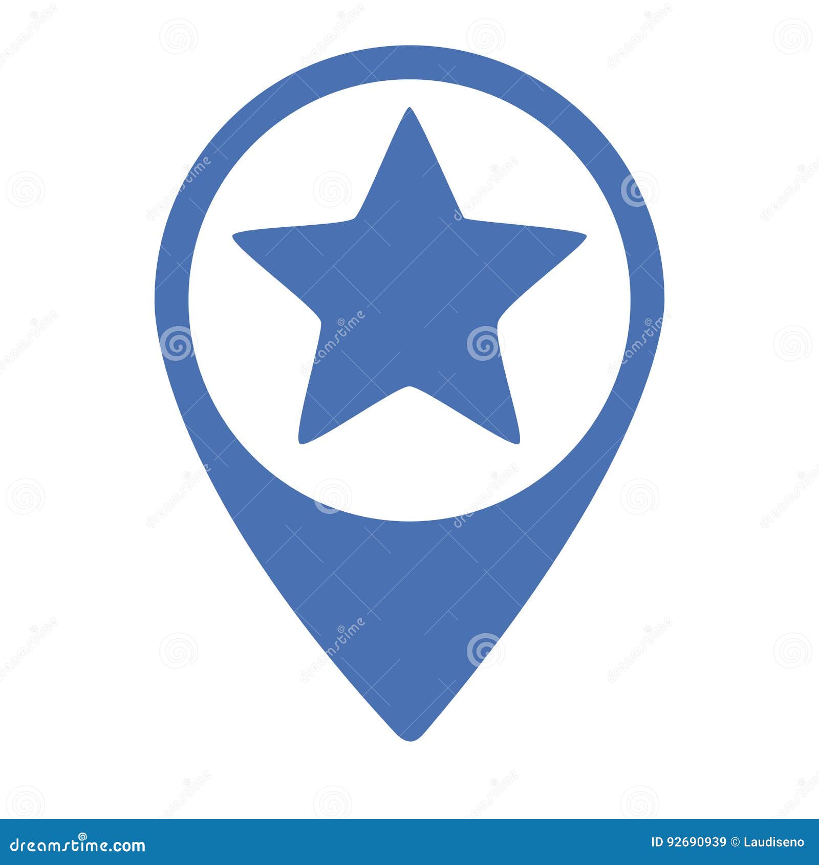 Isolated map pin stock illustration. Illustration of label - 92690939