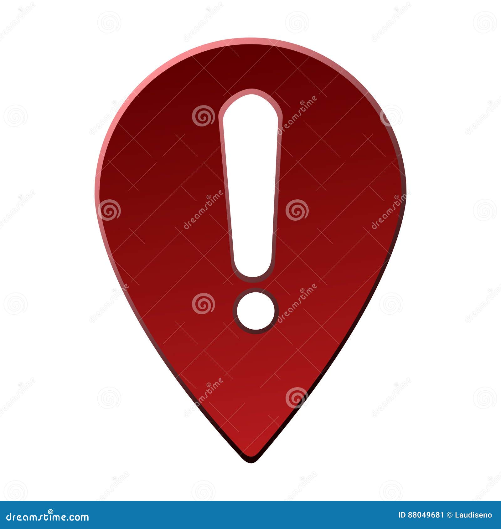 Isolated map pin stock illustration. Illustration of direction - 88049681