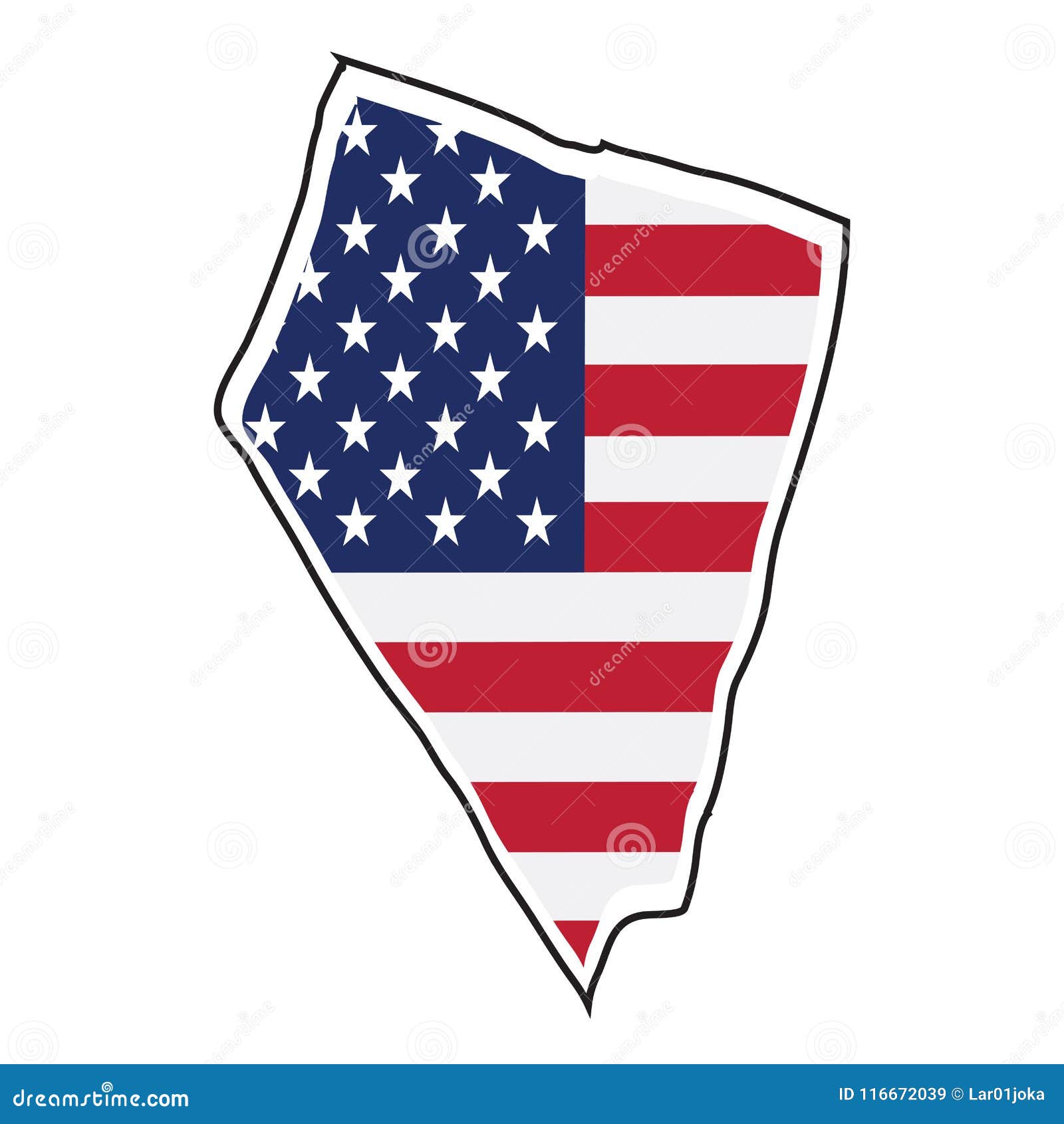 Isolated Map of the State of Nevada Stock Vector - Illustration of ...