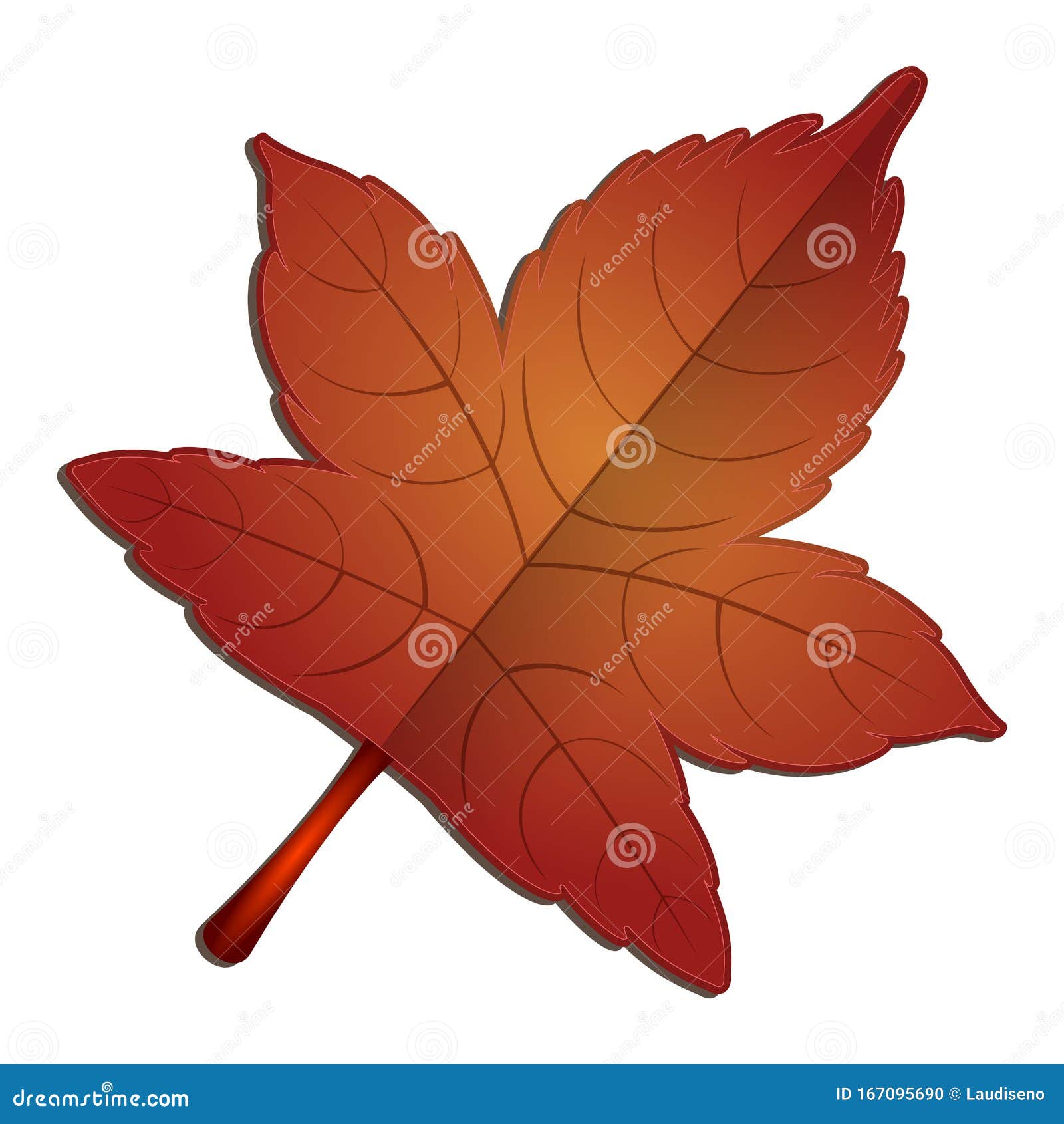 Isolated Maple Leaves Cartoon Vector | CartoonDealer.com #122021891