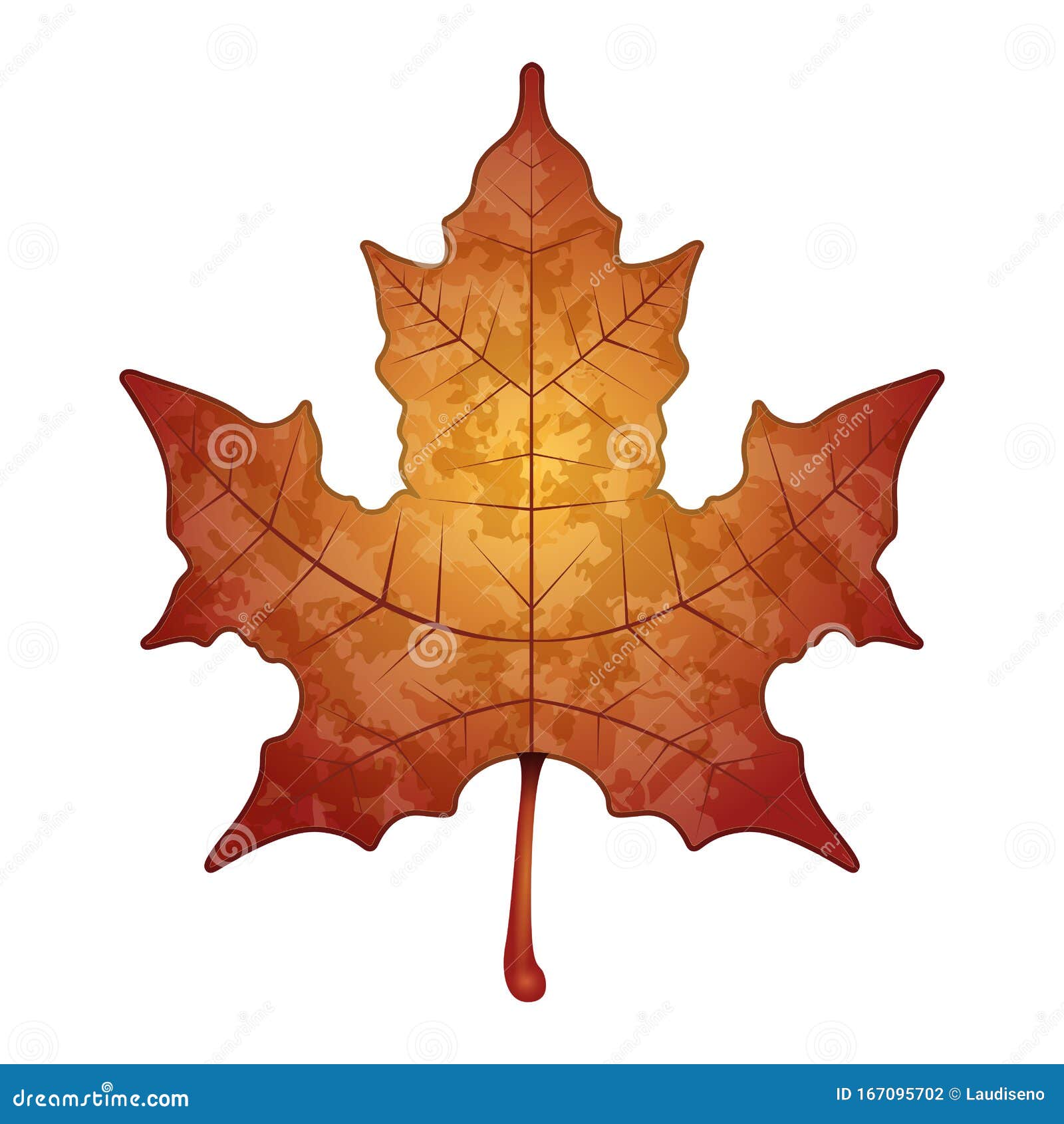 Isolated Maple Leaves Cartoon Vector | CartoonDealer.com #122021891