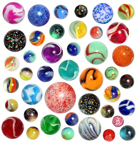 Isolated Marbles stock image. Image of glass, spheres - 22617673