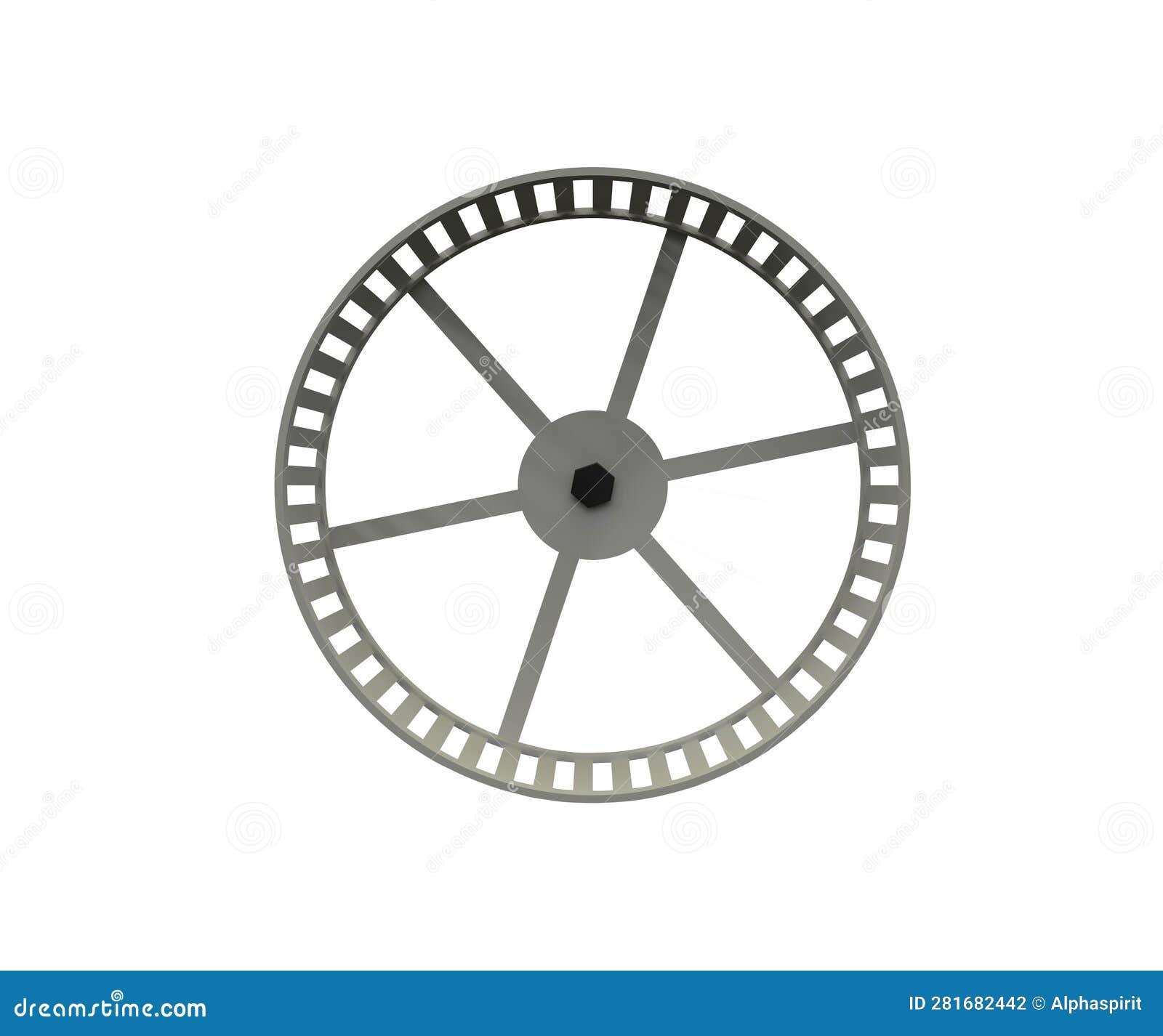 Isolated Mechanical Gear Part of a Mechanism Stock Photo - Image of ...