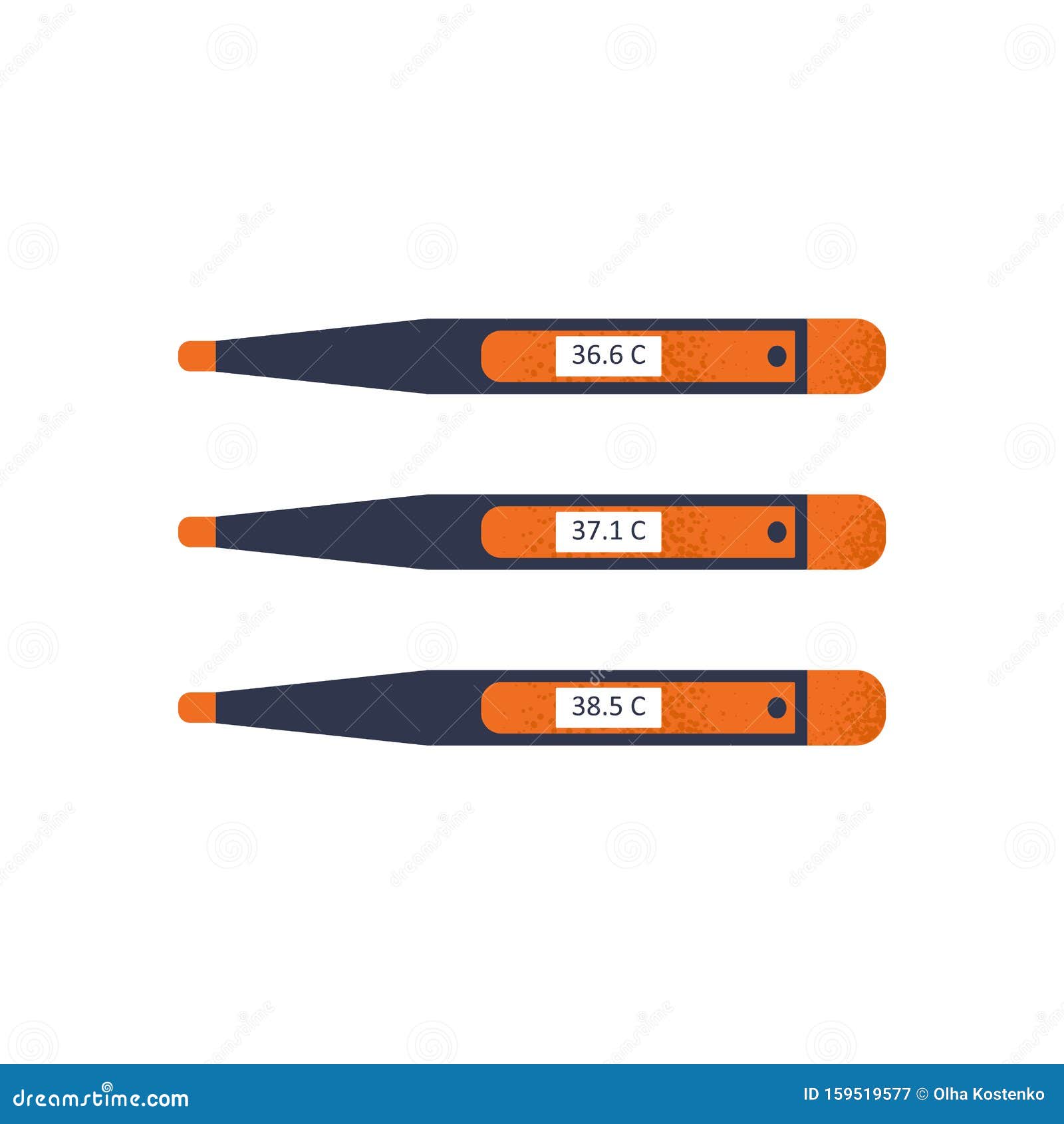 Isolated Medicine Thermometer Icon Stock Vector - Illustration of flat ...