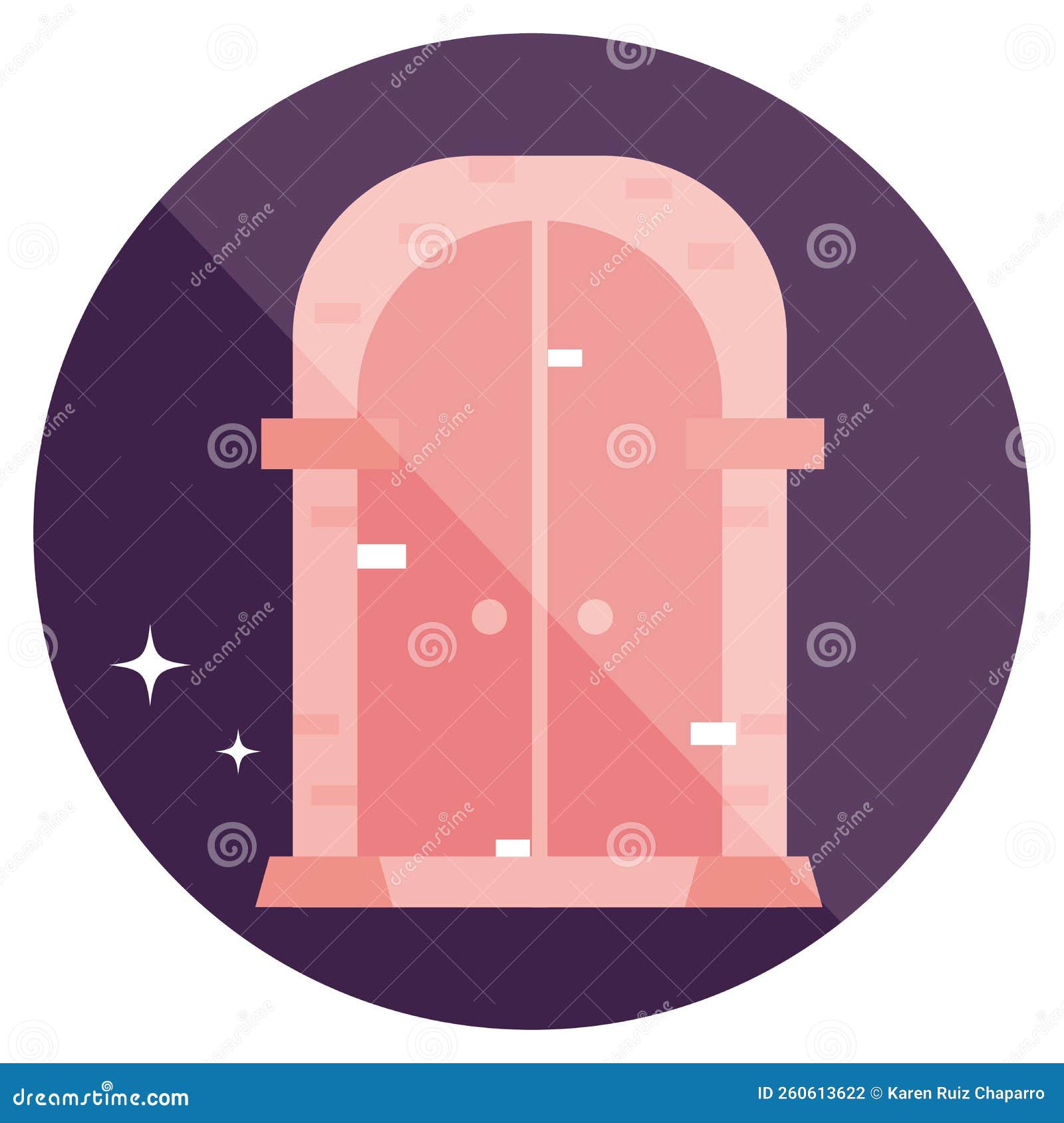 Isolated Medieval Castle Door Icon Vector Stock Vector - Illustration ...