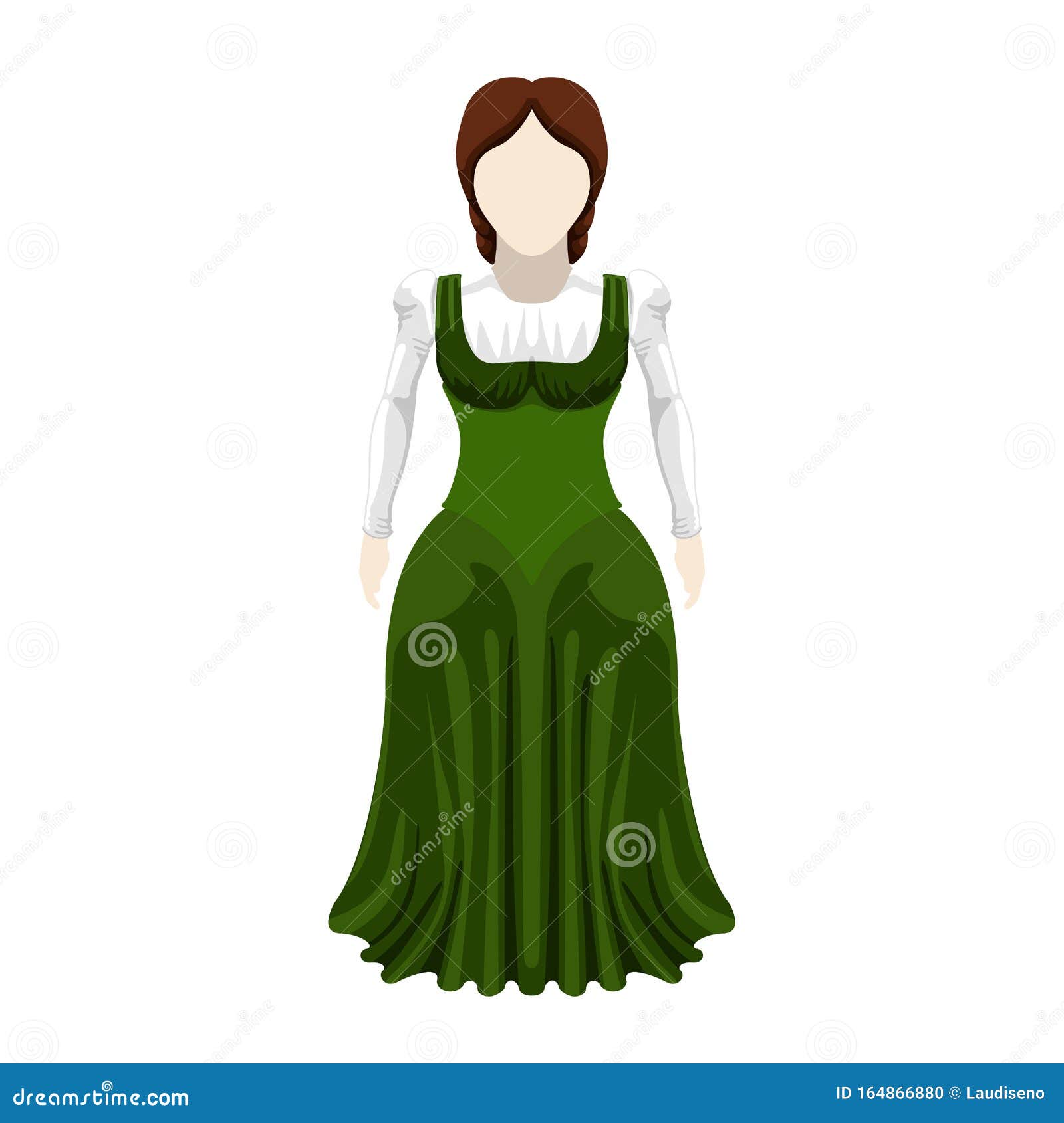 Isolated Medieval Commoner Character Stock Vector - Illustration of ...