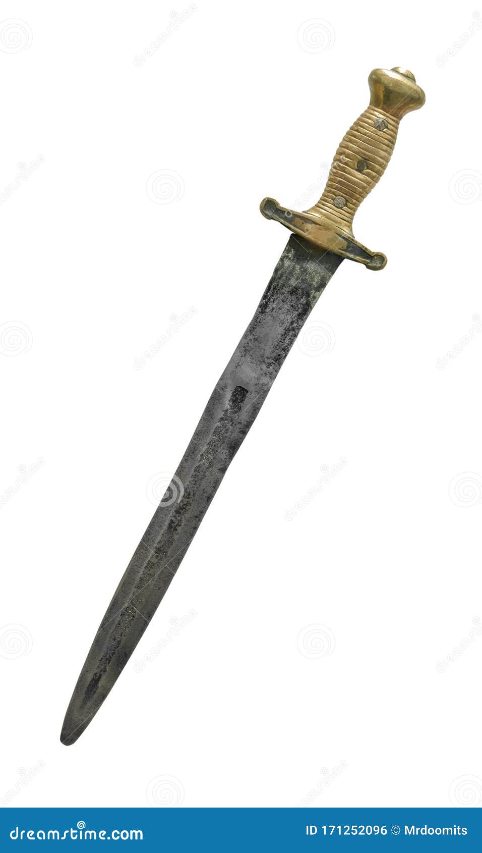Isolated Medieval Dagger or Sword Stock Photo - Image of fight, ancient ...