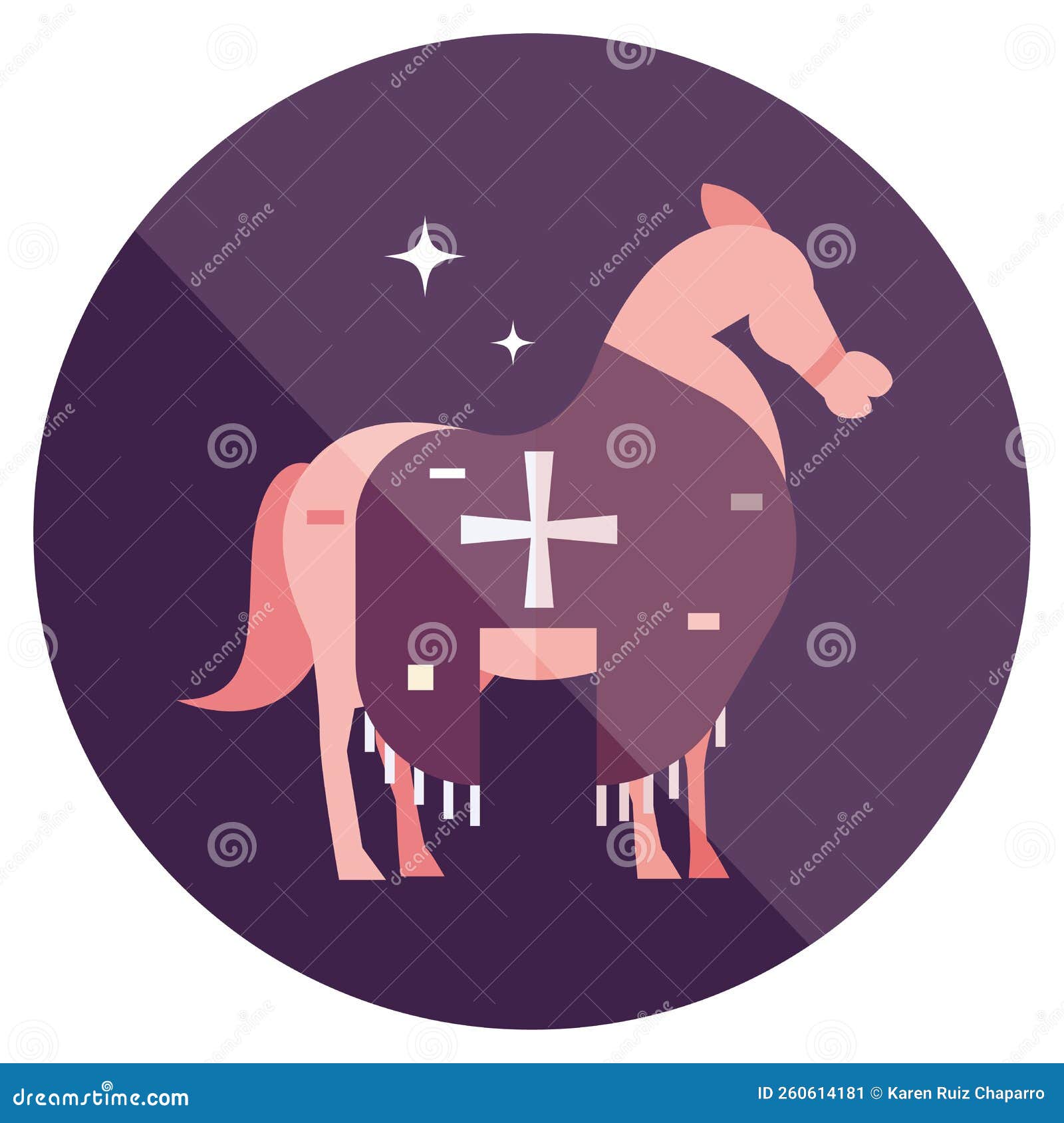 Isolated Medieval Knight Horse Cavalry Icon Vector Stock Vector ...