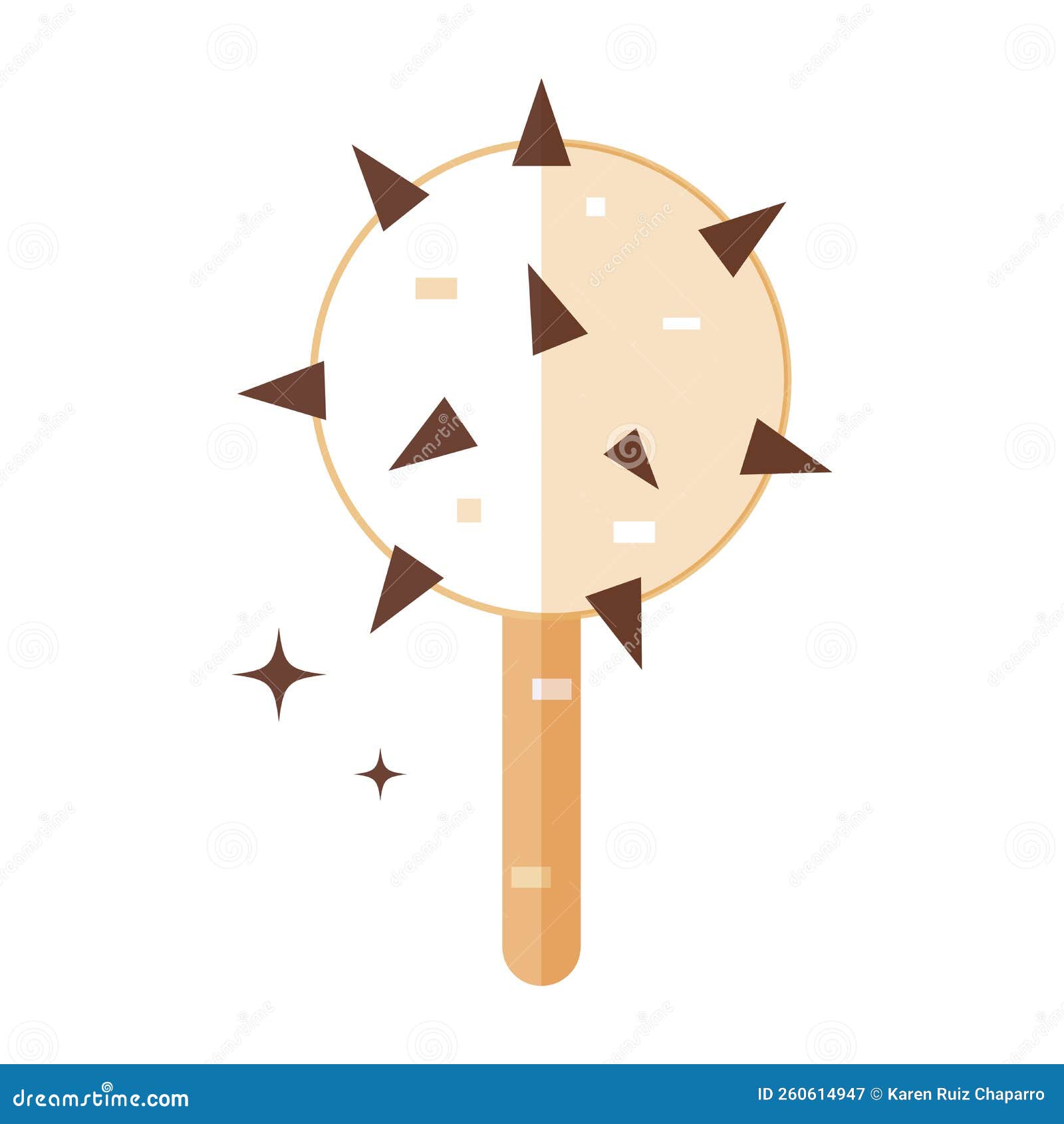 Isolated Medieval Mace Weapon Icon Vector Stock Vector - Illustration ...