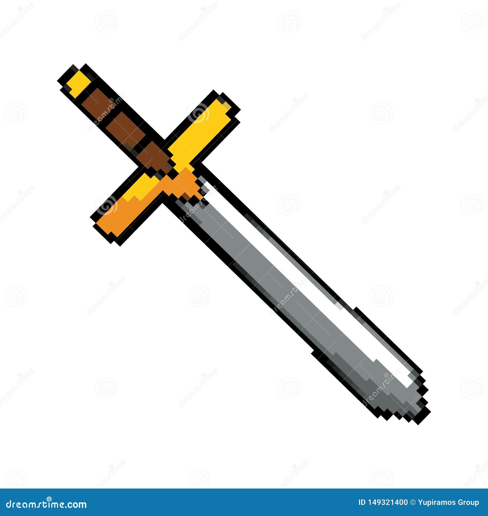 Isolated Medieval Sword Design Vector Illustration Stock Vector ...