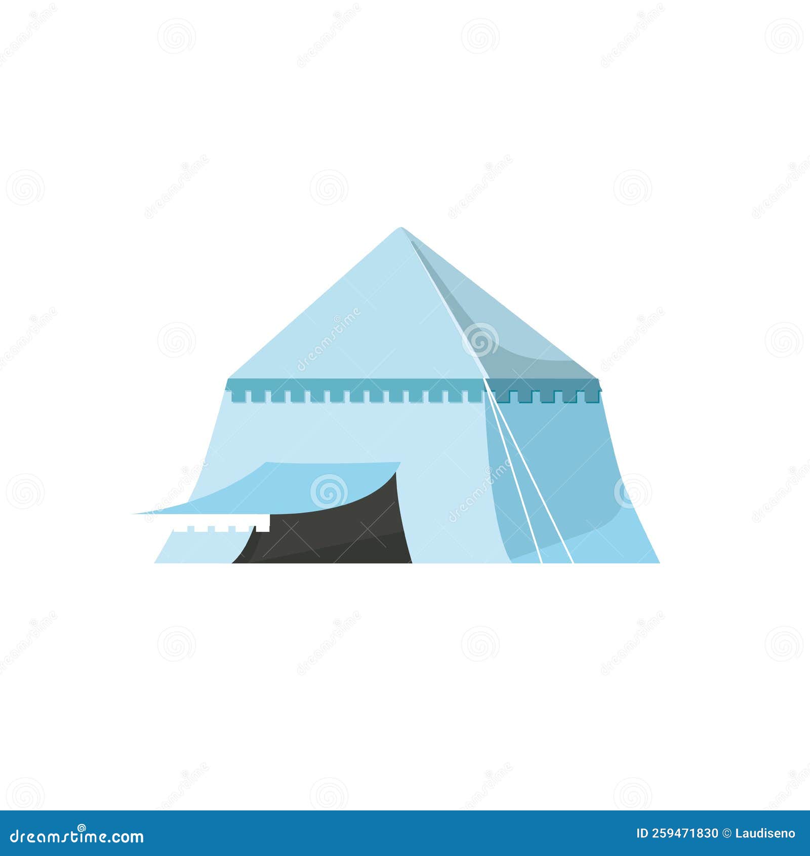 Isolated Medieval Tent Icon Flat Design Vector Stock Vector ...