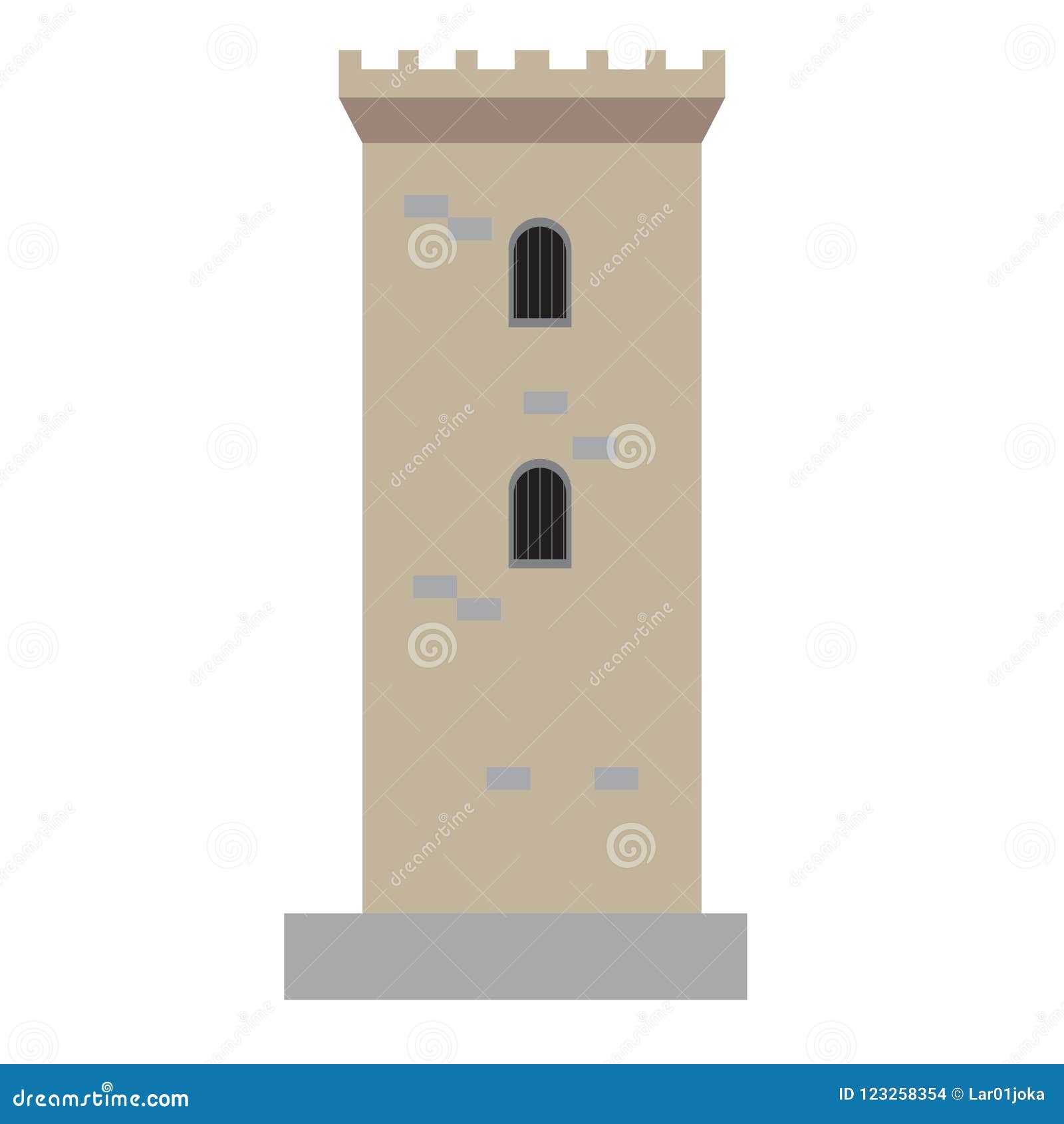 Isolated Medieval Tower Icon Stock Vector - Illustration of vector ...