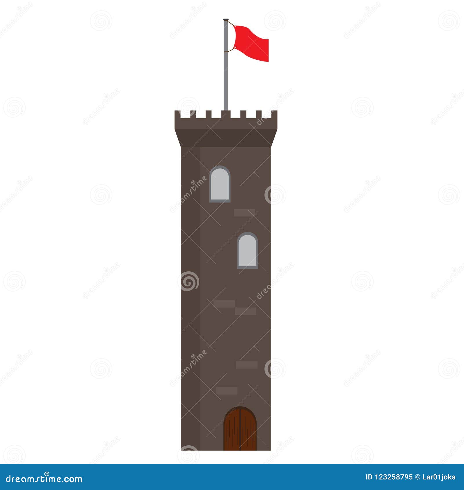 Isolated Medieval Tower Icon Stock Vector - Illustration of building ...