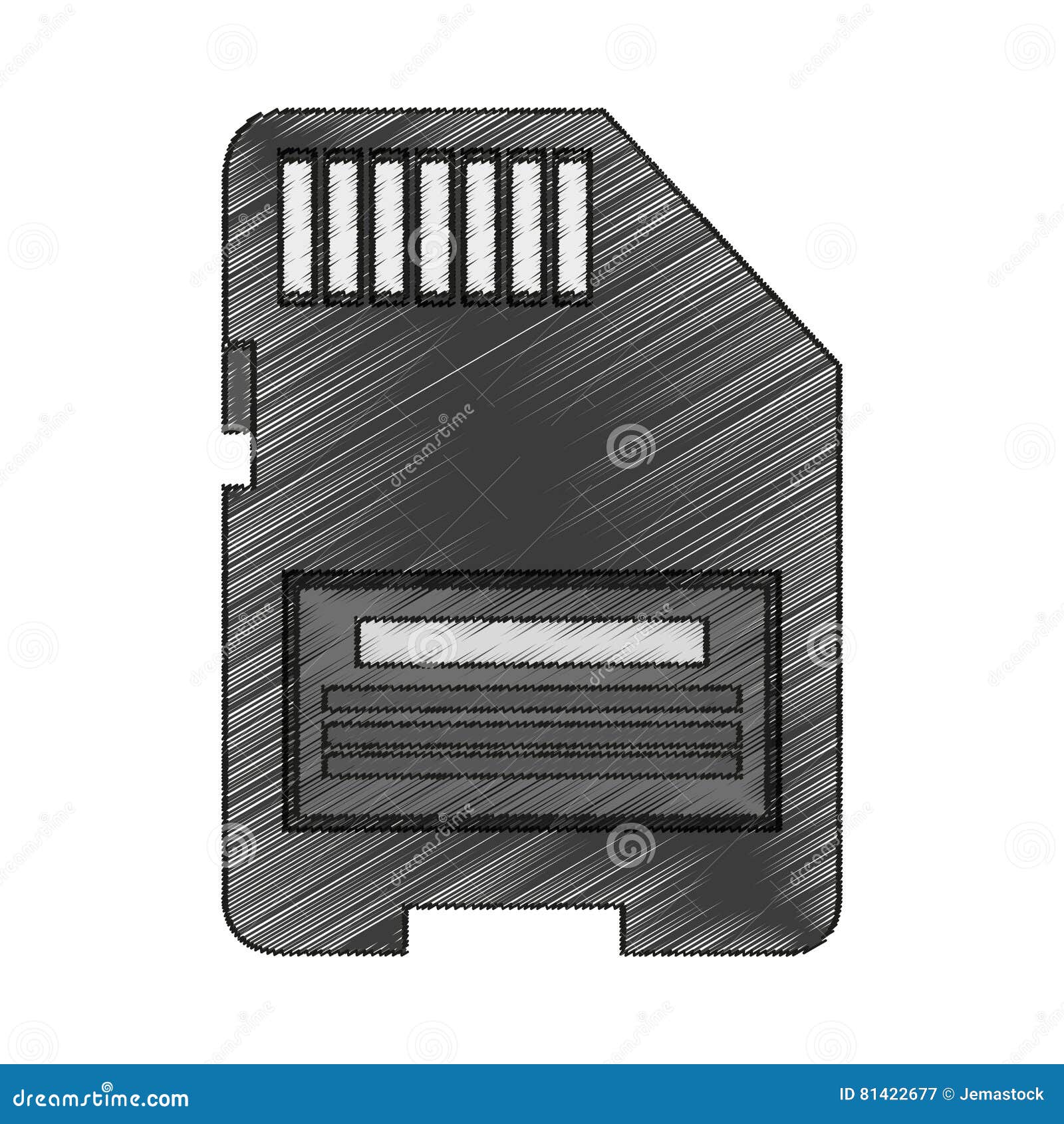 Isolated Memory Stick Device Design Stock Vector - Illustration of ...