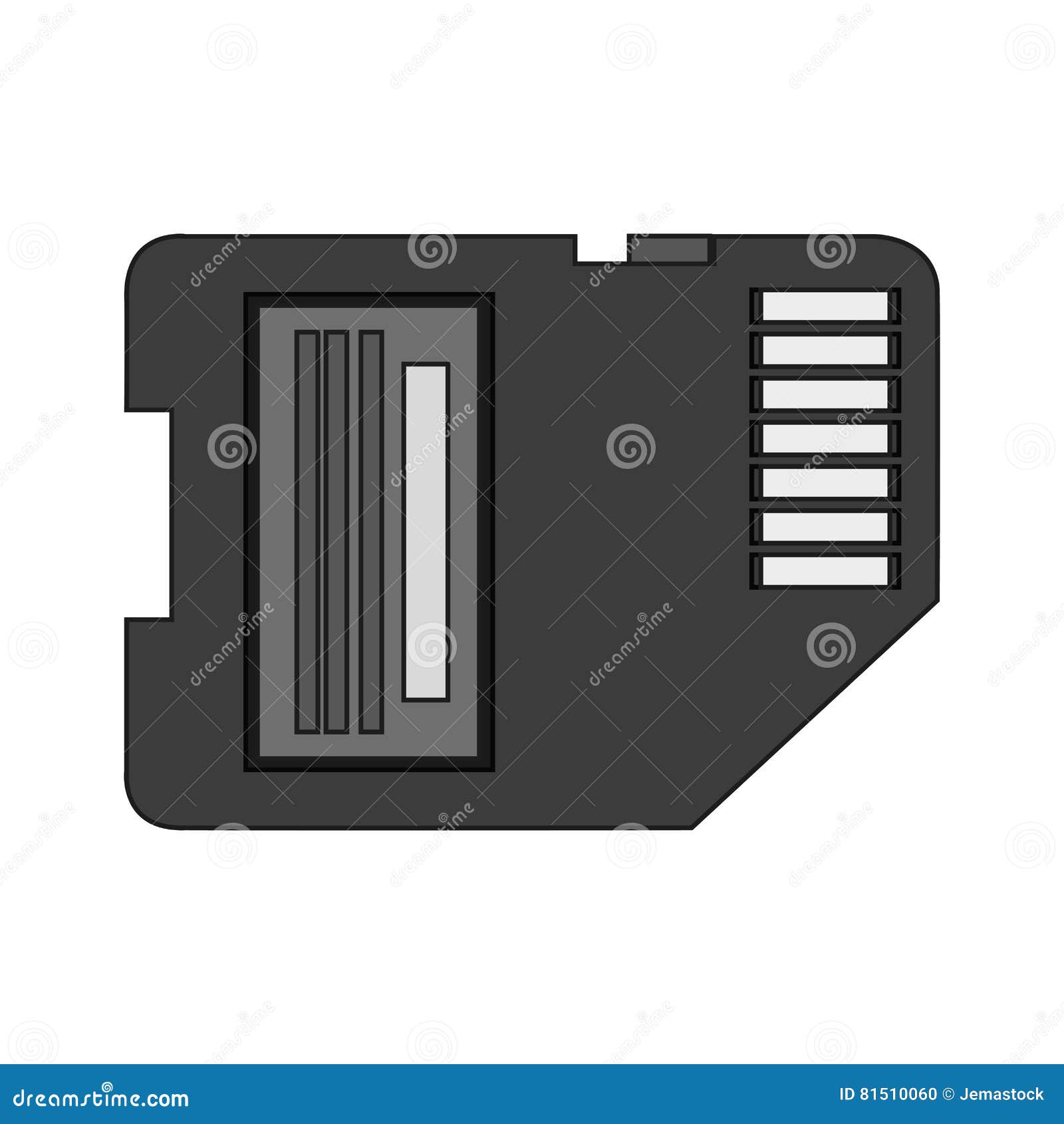 Isolated Memory Stick Device Design Stock Vector - Illustration of ...