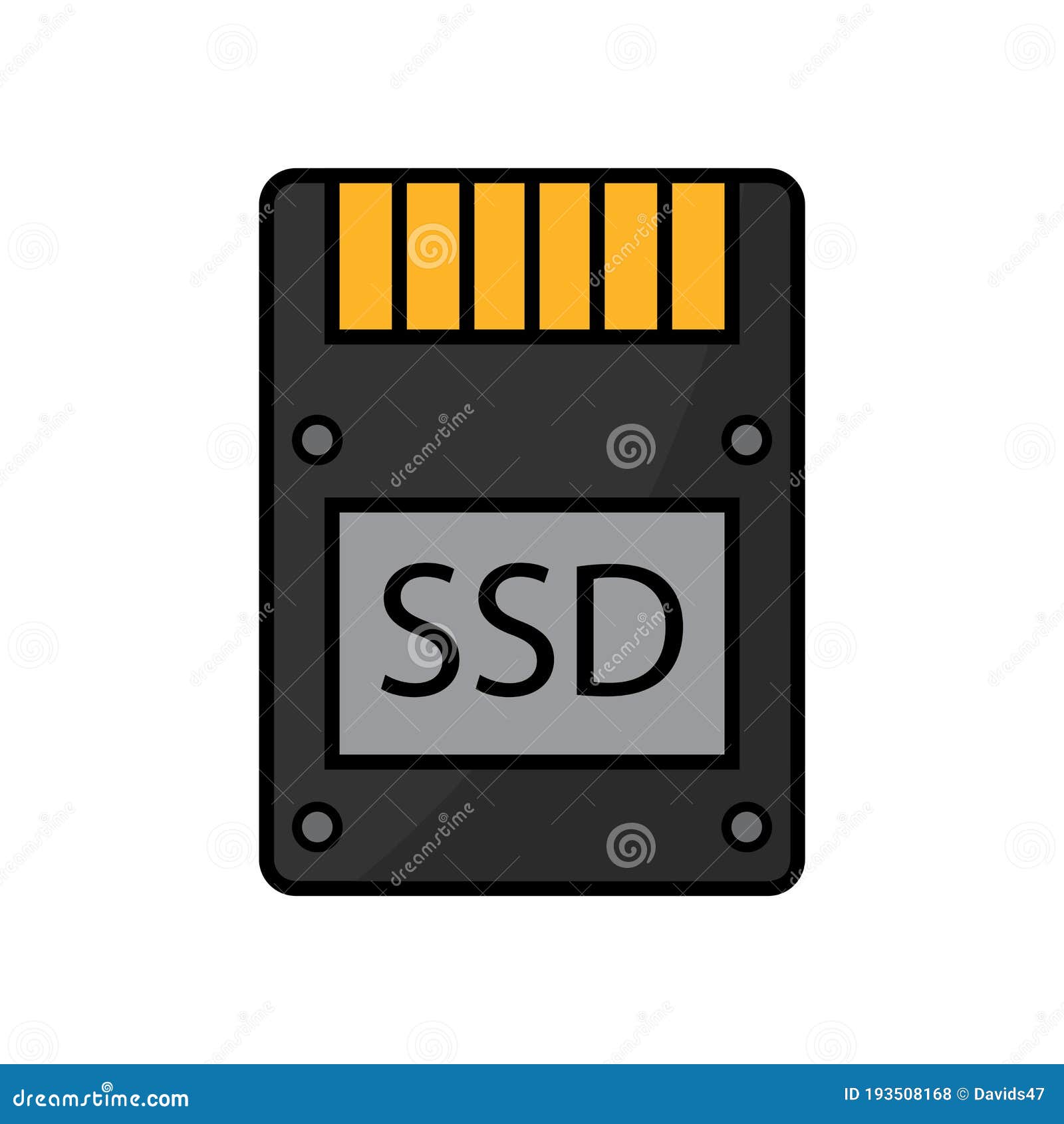 Isolated memory stick icon stock vector. Illustration of data - 193508168