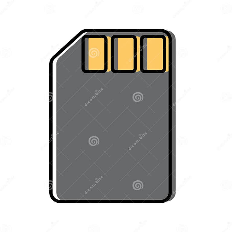 Isolated memory stick icon stock vector. Illustration of disk - 193508478