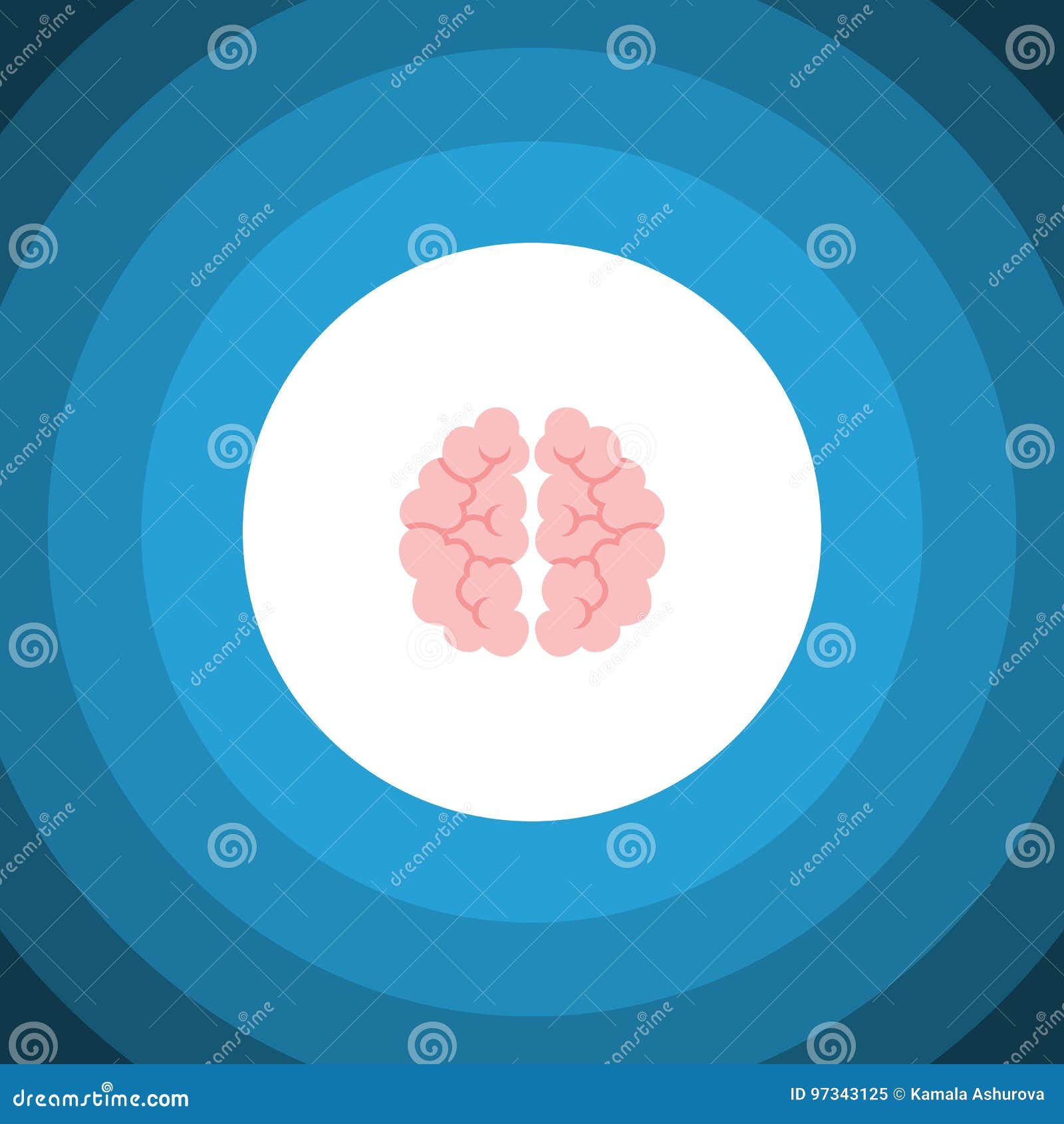 Isolated Mentality Flat Icon. Mind Vector Element Can Be Used for ...