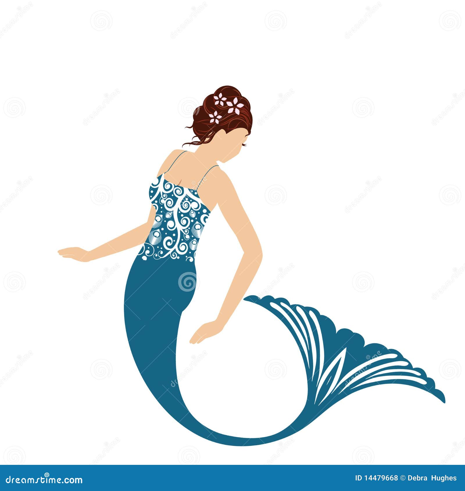 Isolated mermaid stock vector. Illustration of fantasy - 14479668