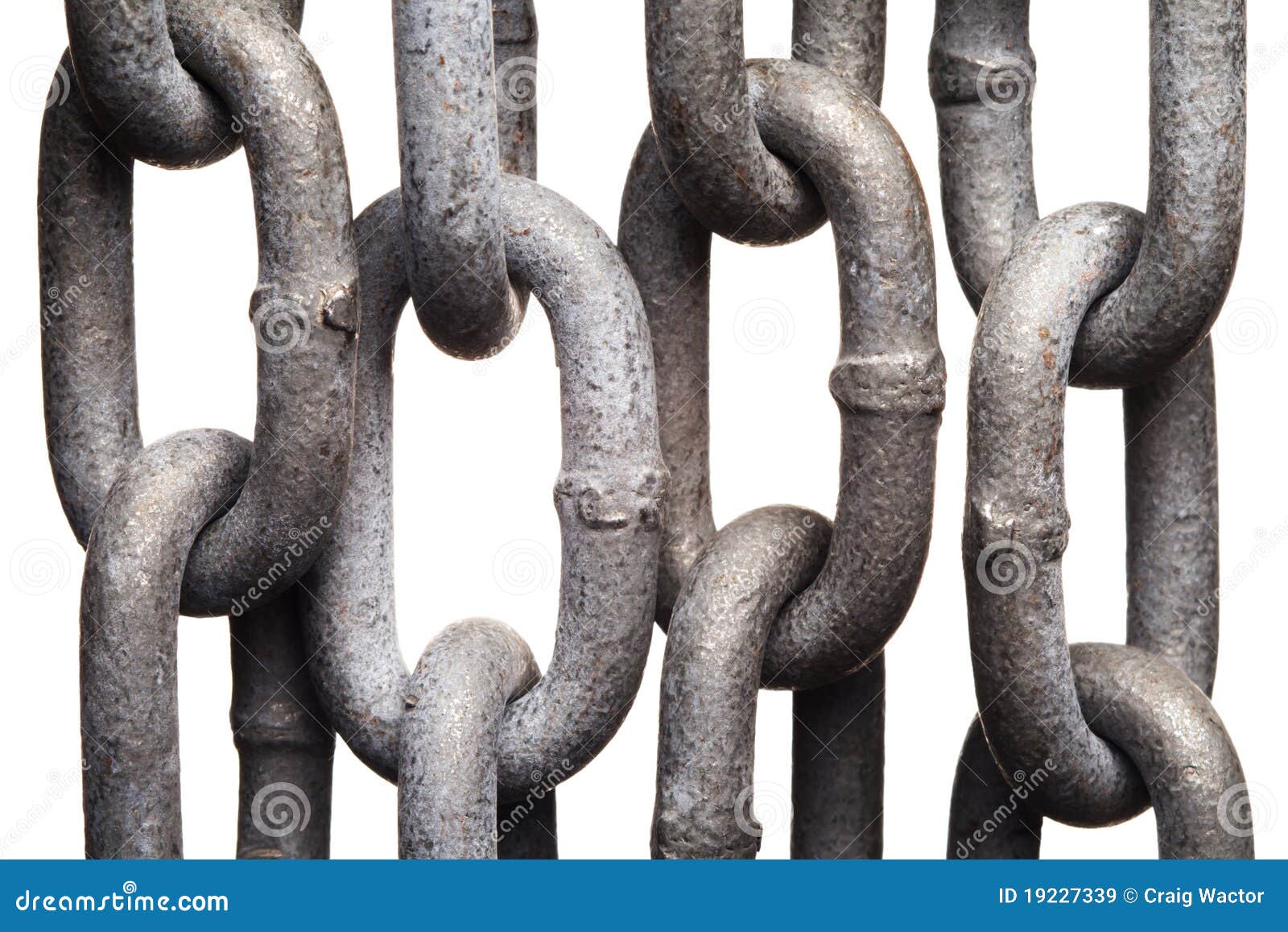 Isolated metal chain links stock image. Image of tilt - 19227339
