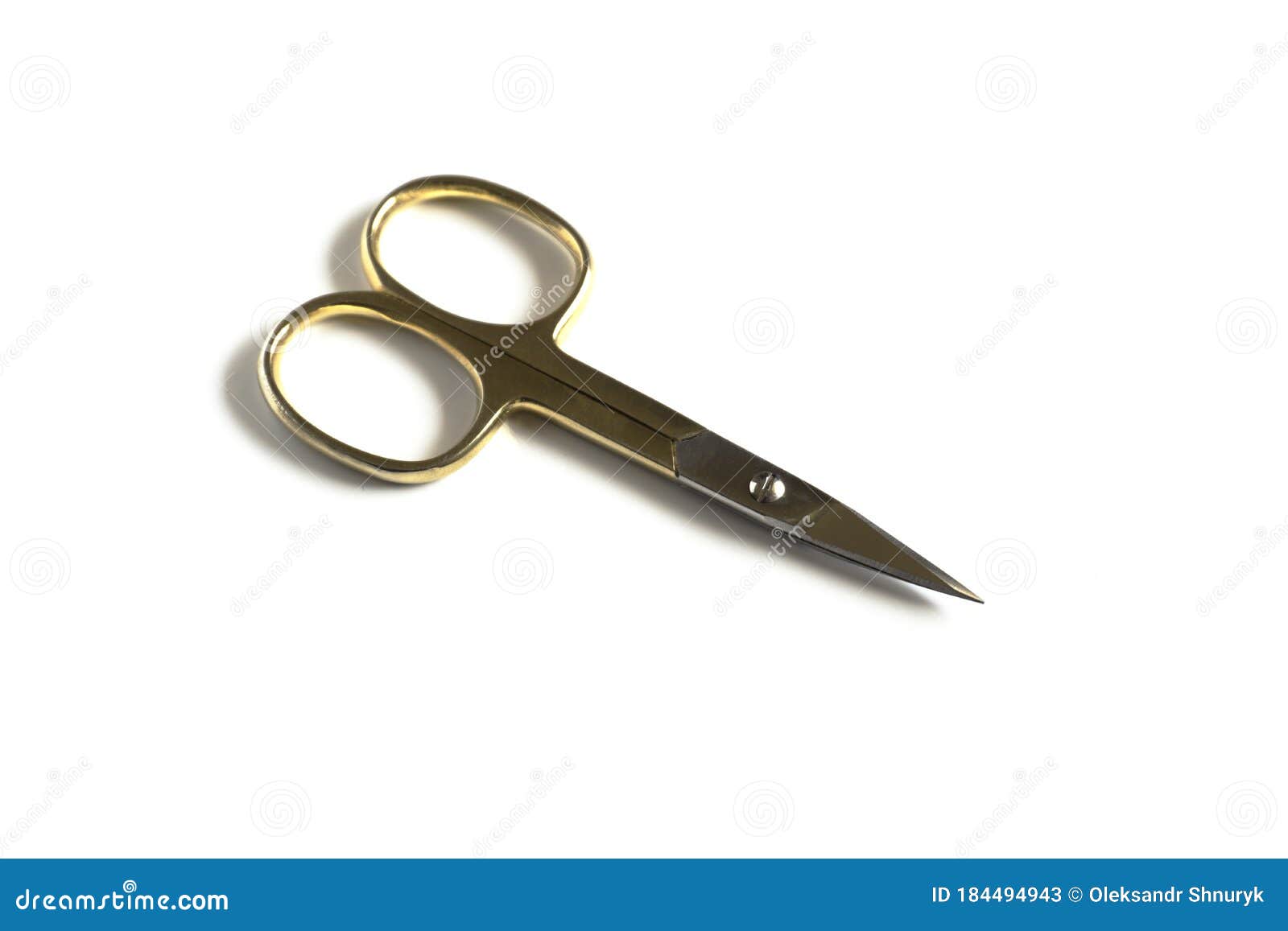 Isolated Metal Scissors with Shadow Stock Image - Image of object ...
