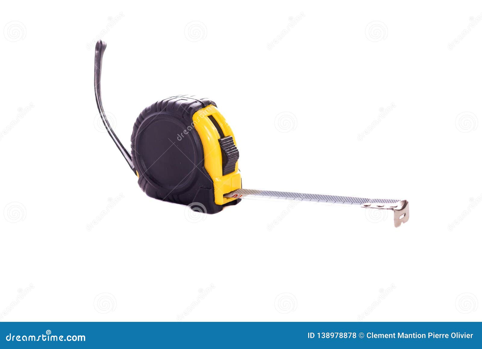 Meter Tape Cut Out on White Background Stock Illustration ...