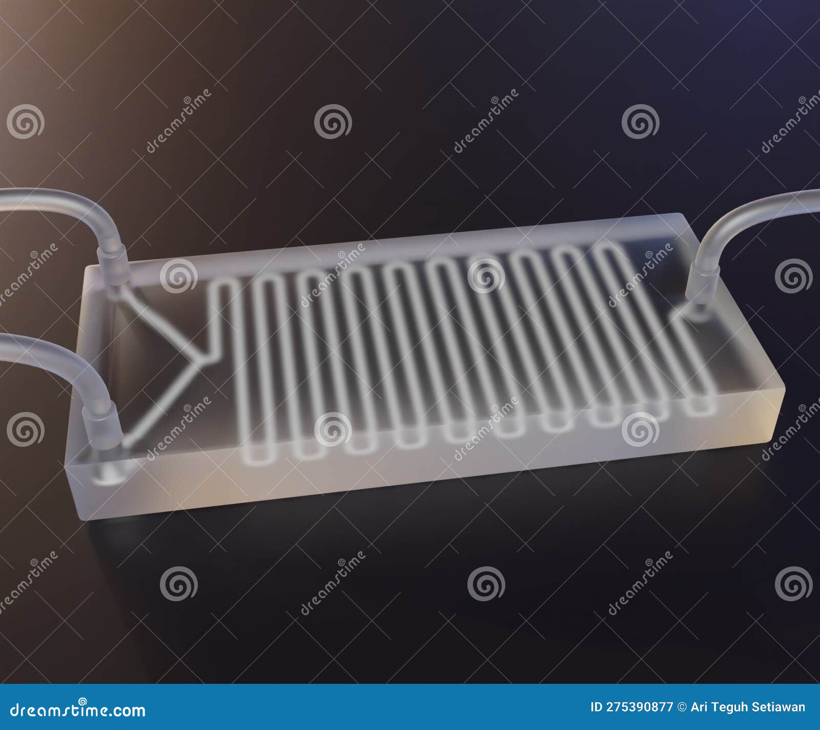 Isolated Microfluidic Chip is a Set of Micro-channels Etched into a ...