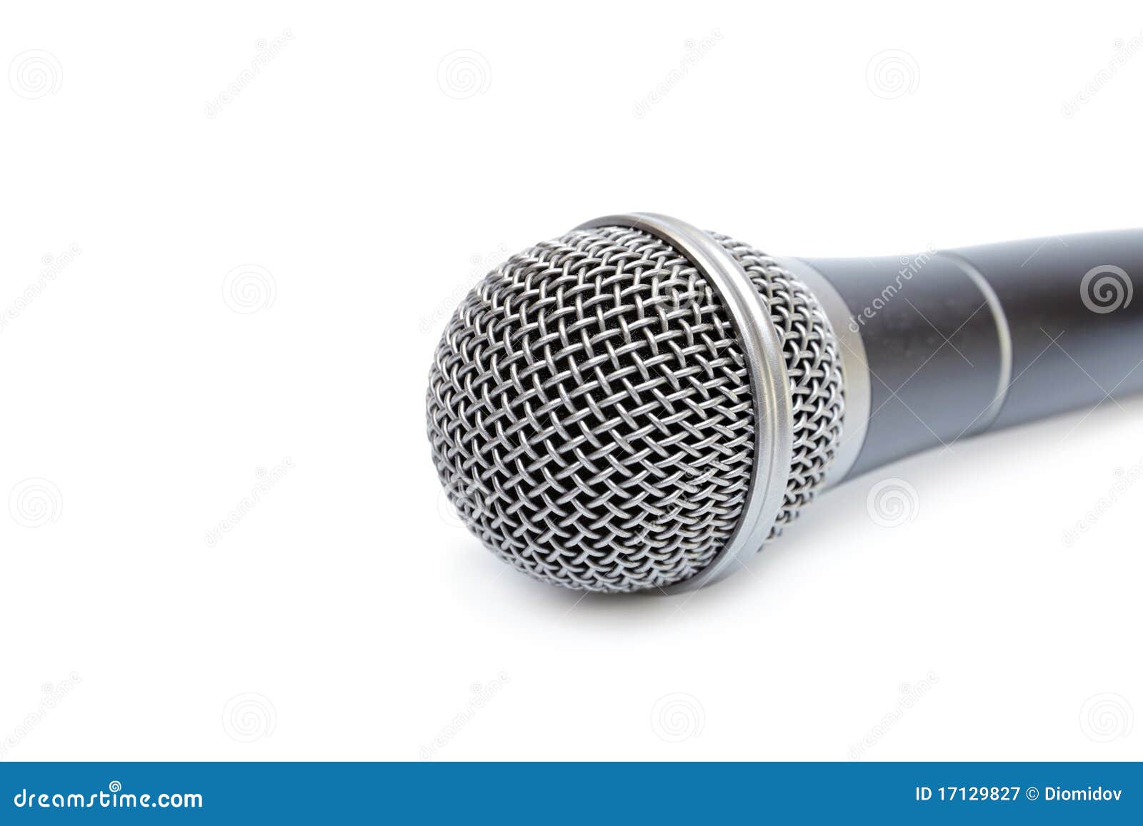 Isolated Microphone On A White Background Stock Image - Image of ...