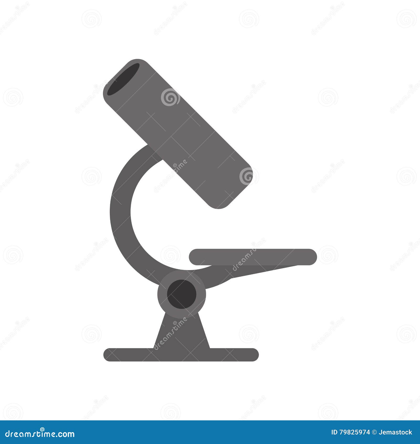 Isolated Microscope Realistic Illustration. Front And Side View ...