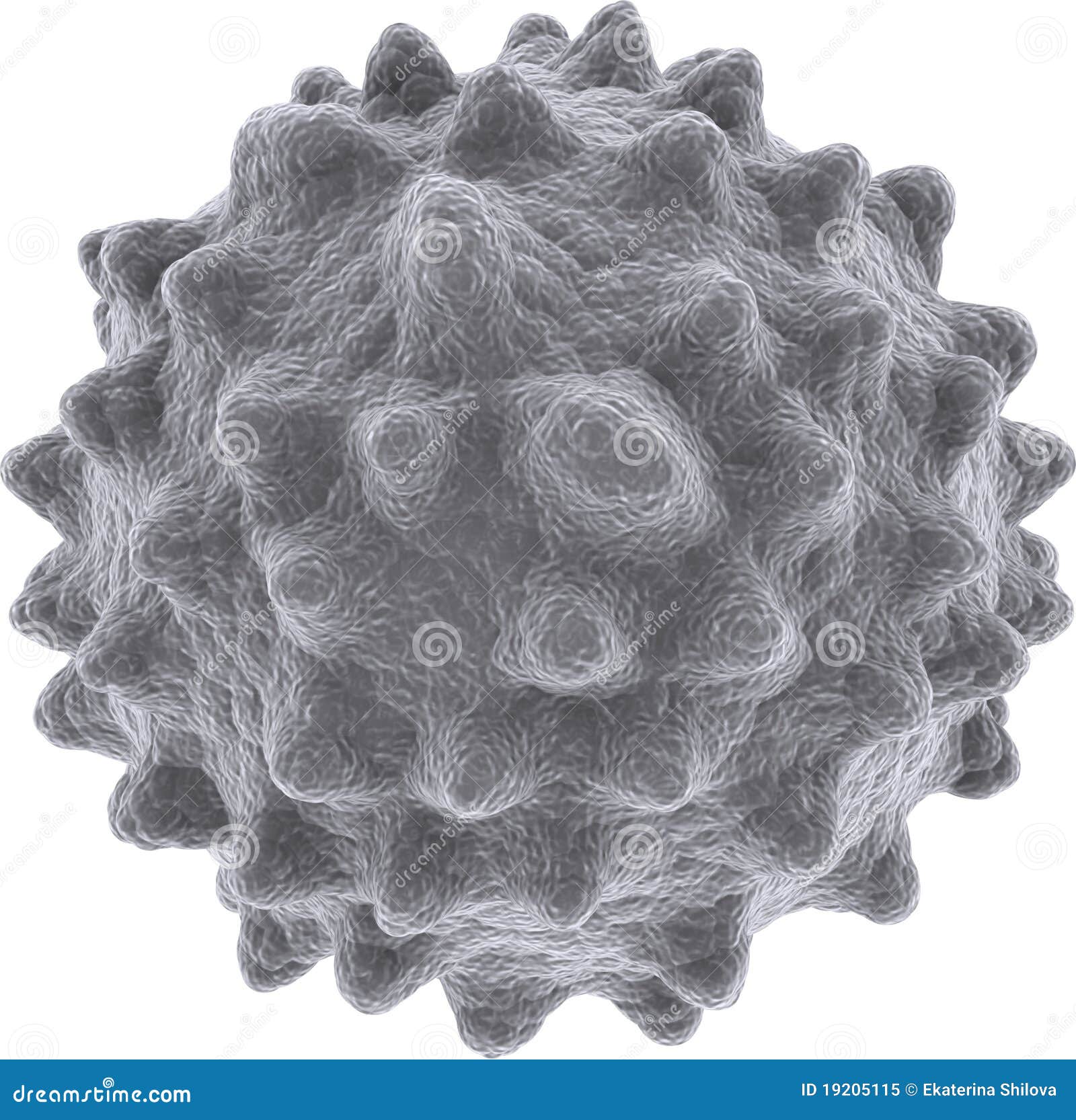 Isolated Microscopic Image of White Blood Cell Stock Illustration ...