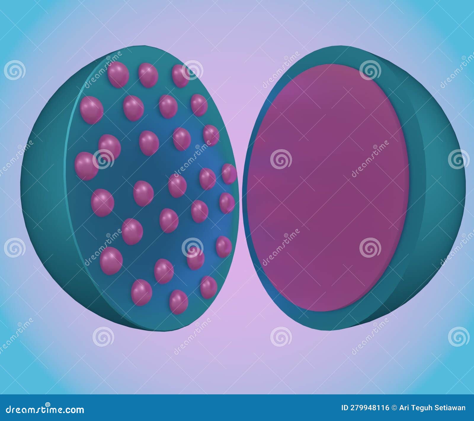 Isolated Microsphere with Active Substance As Core Material Stock ...