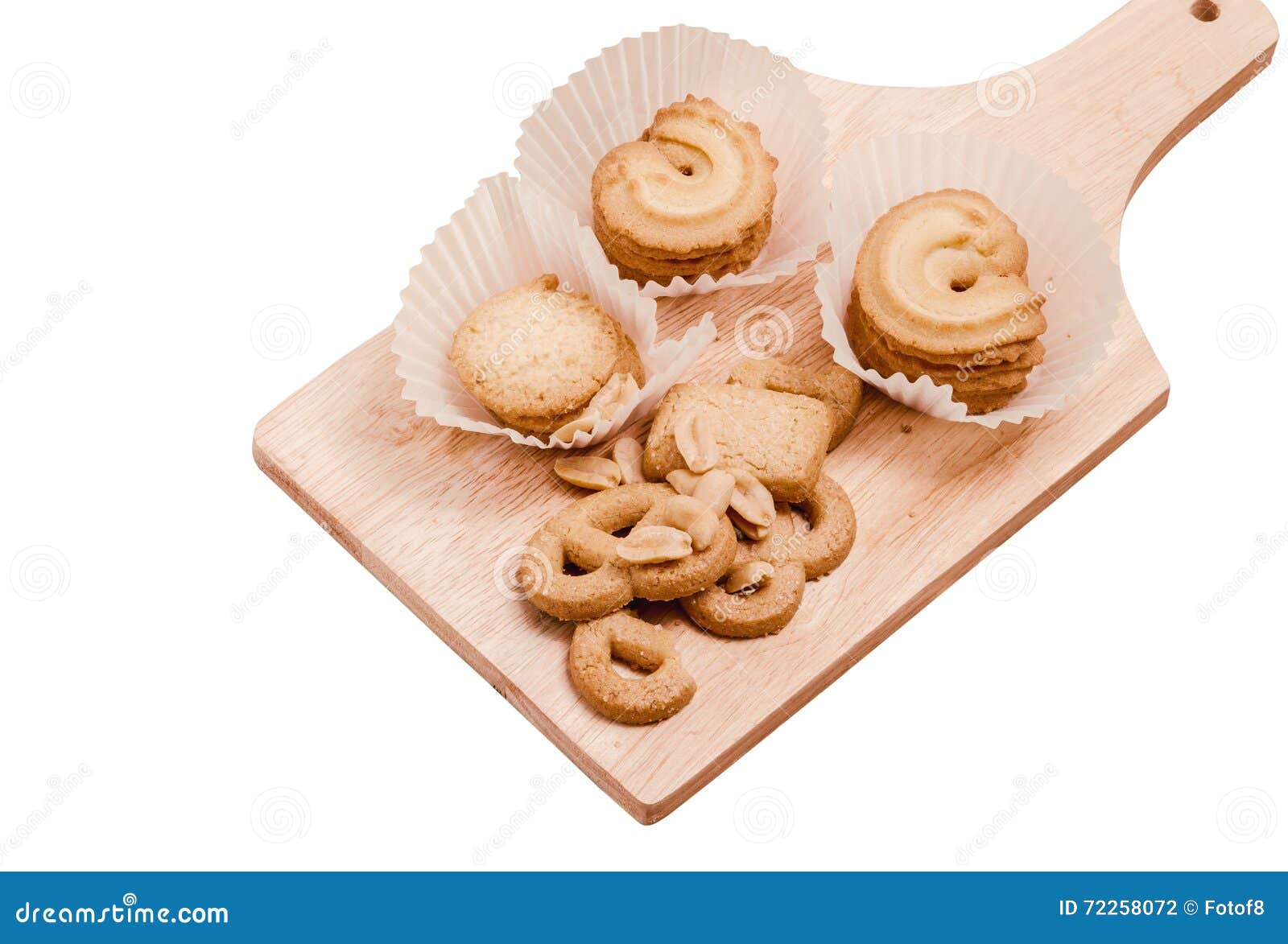 Isolated mini cookies stock photo. Image of baked, sweet - 72258072