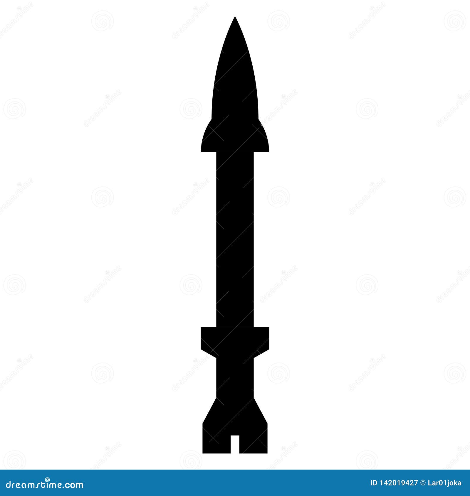 Isolated missile icon stock vector. Illustration of isolated - 142019427