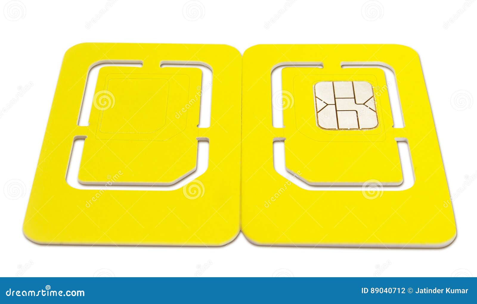 Isolated Mobile Phone SIM Card Front Back Stock Photo - Image of buttin ...