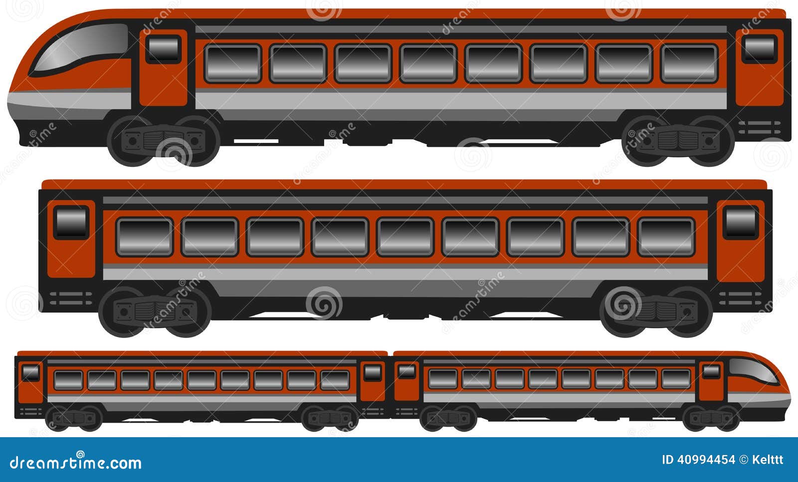 Isolated modern train stock vector. Illustration of rail - 40994454