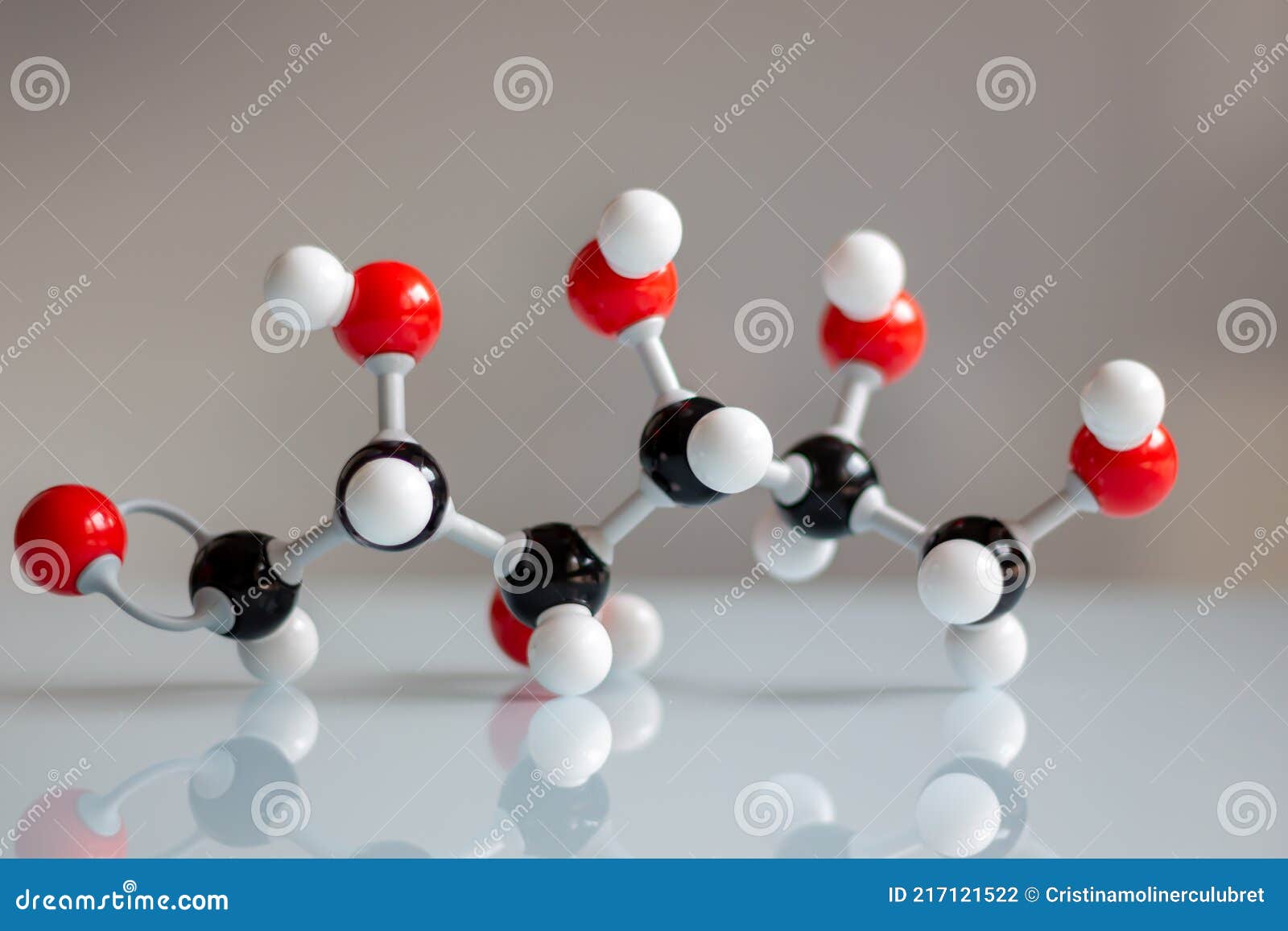 Isolated Molecular Model of Glucose Stock Photo - Image of close ...