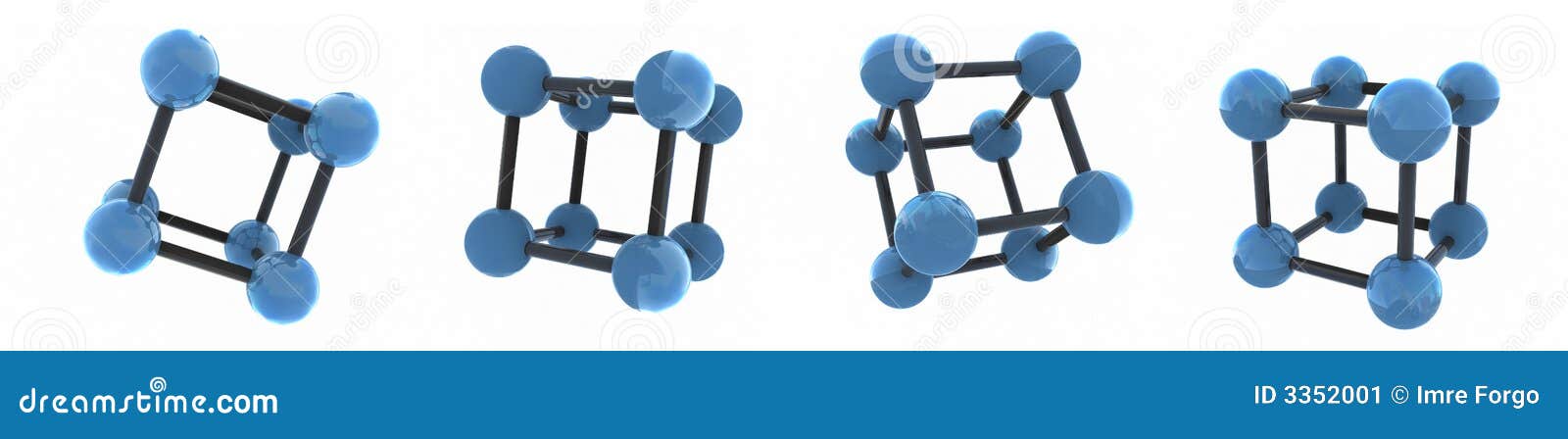 Molecular Structure Of Air Molecules Vector Illustration ...