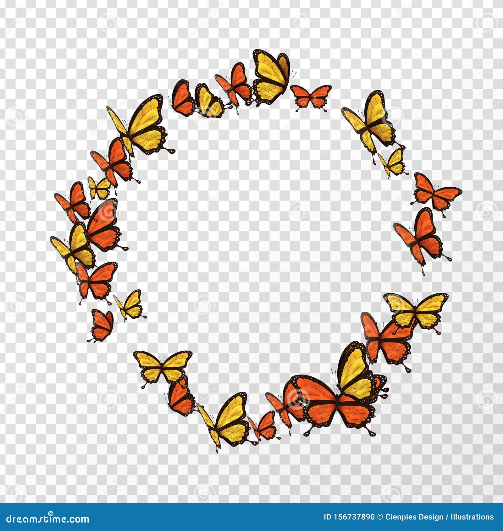 Round Butterflies Stock Illustrations – 2,254 Round Butterflies Stock ...
