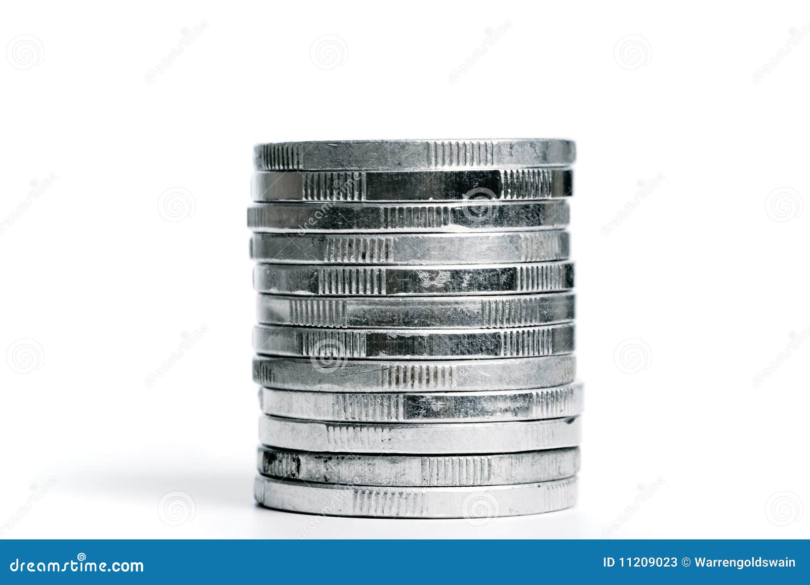 Isolated money tower stock image. Image of commerce, finances - 11209023