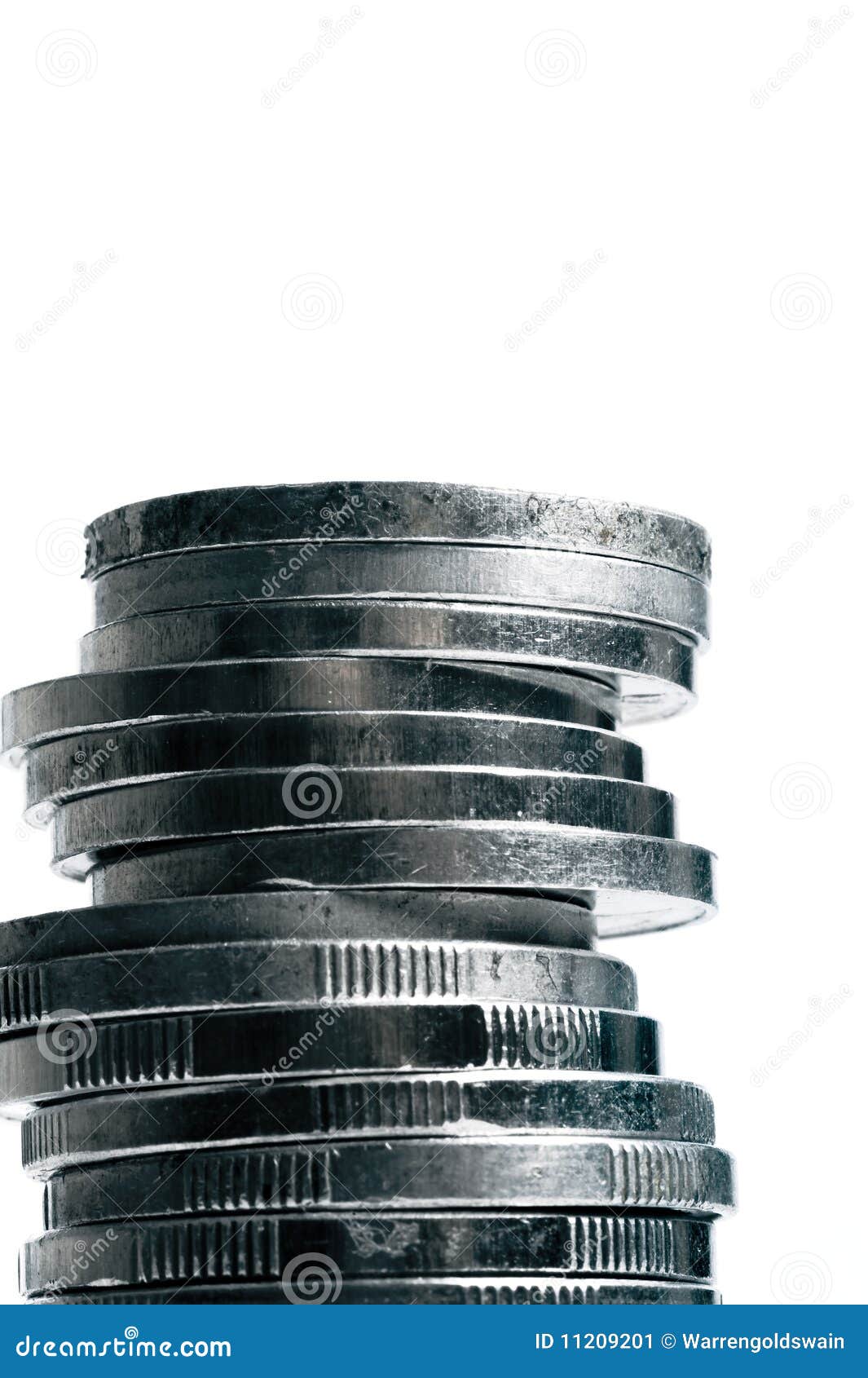 Isolated money tower stock image. Image of cent, commerce - 11209201