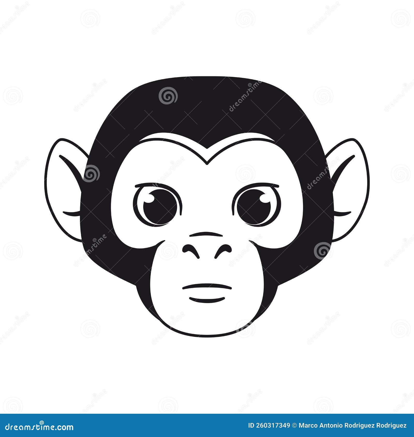 Isolated Monkey Avatar Chinese Zodiac Symbol Vector Stock Vector ...