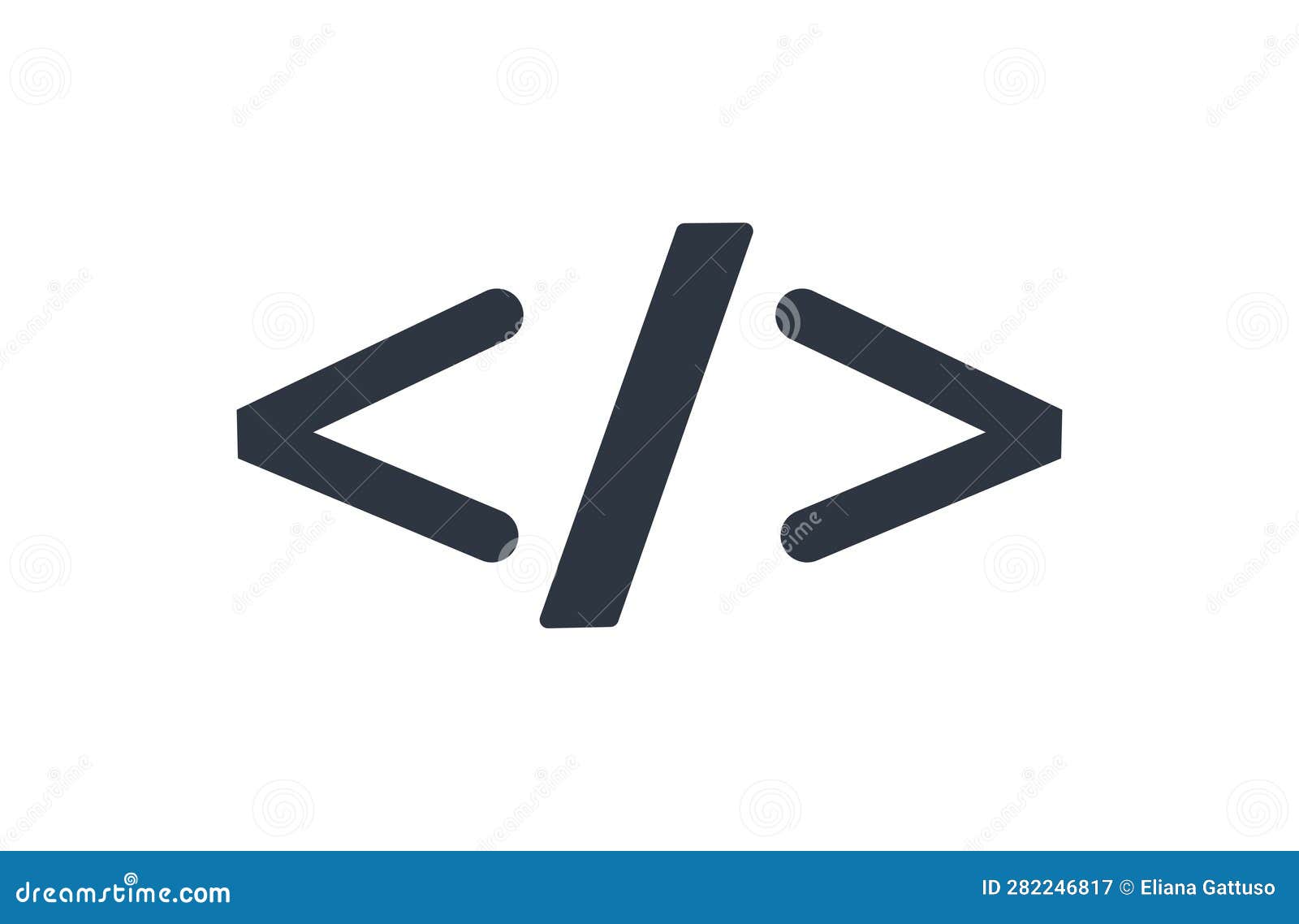 Isolated and Monochromatic Code Symbol. Vector Illustrator Stock Vector ...