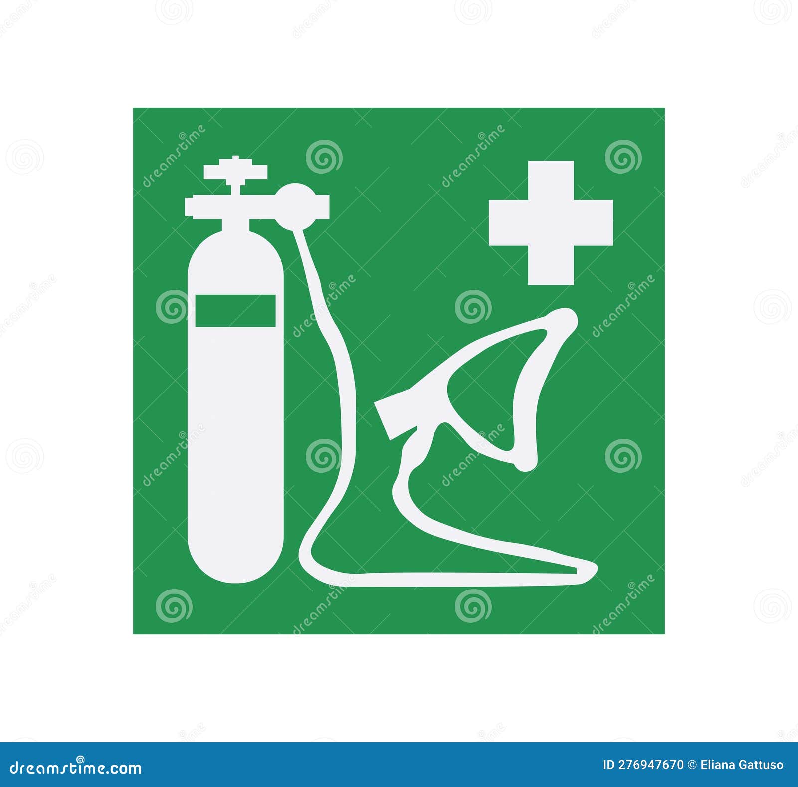 Isolated Monochromatic Oxygen Resuscitator Symbol. Vector Illustration ...