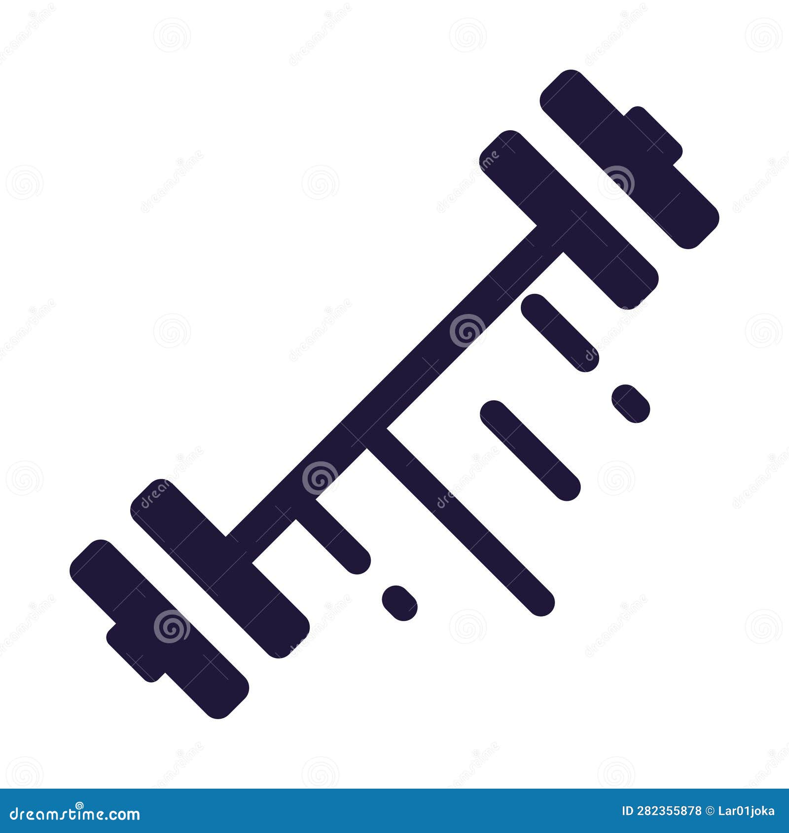 Isolated Monochrome Gym Weights Icon Vector Stock Vector - Illustration ...