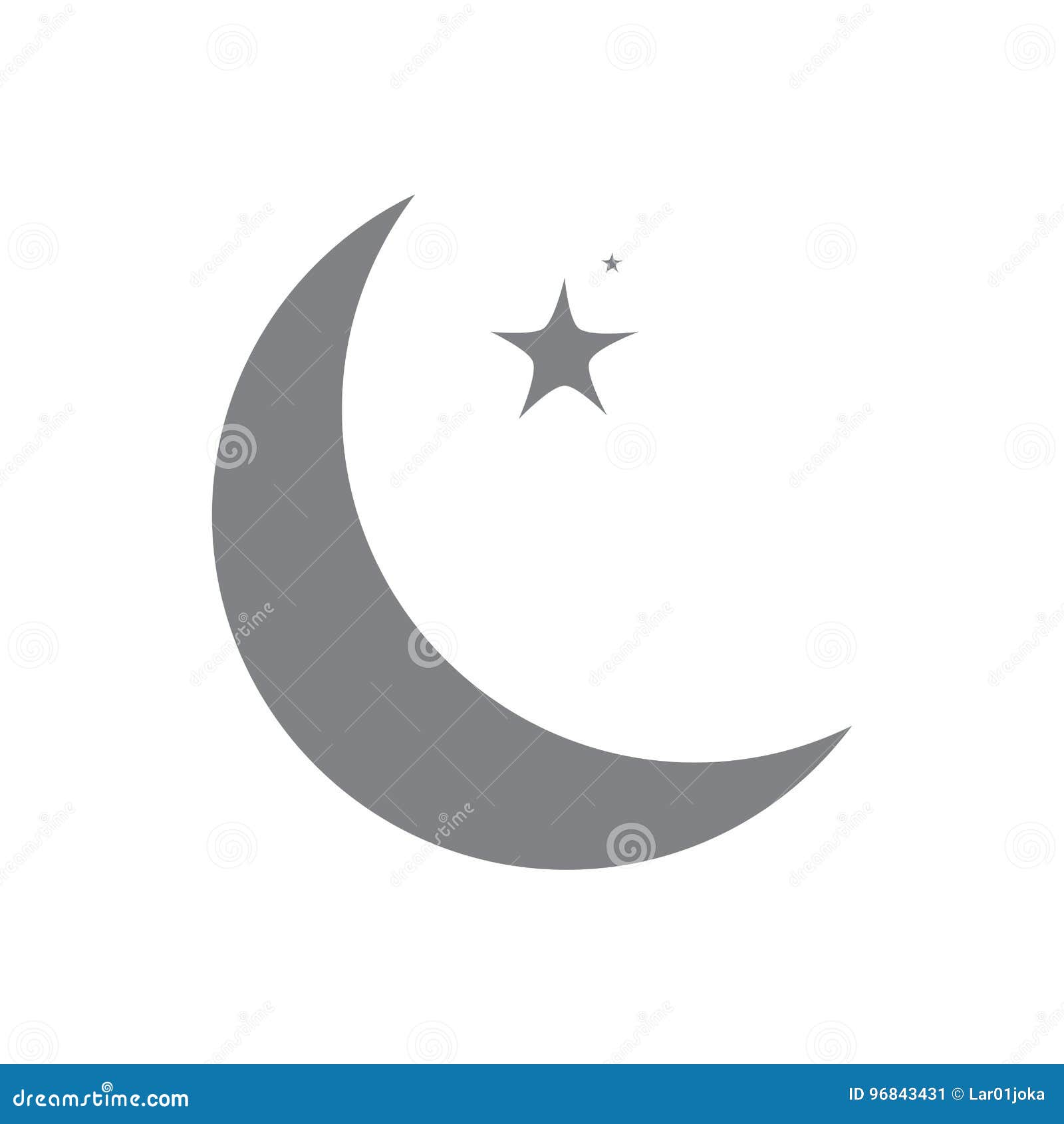 Isolated moon icon stock vector. Illustration of space - 96843431