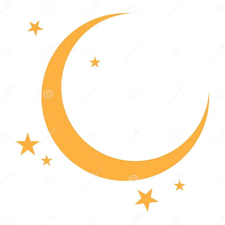 Isolated moon icon stock vector. Illustration of clipart - 96843516