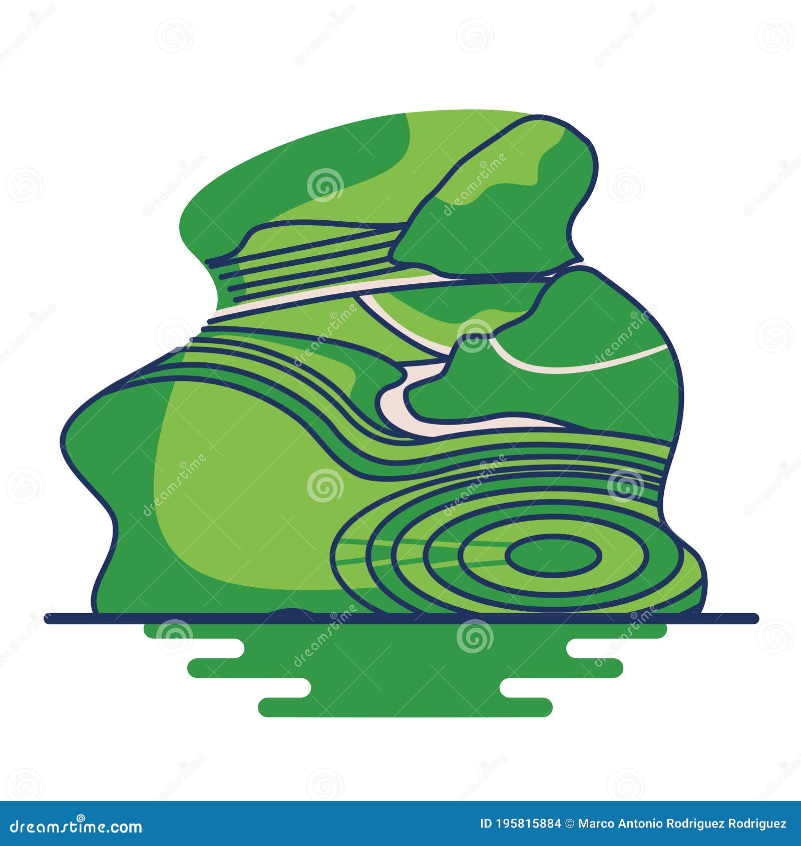 Isolated moray Peru stock vector. Illustration of concept - 195815884