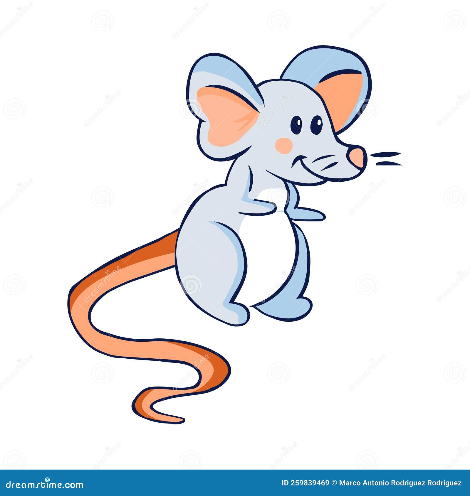 Isolated Mouse Draw Vector Illustration Stock Vector - Illustration of ...