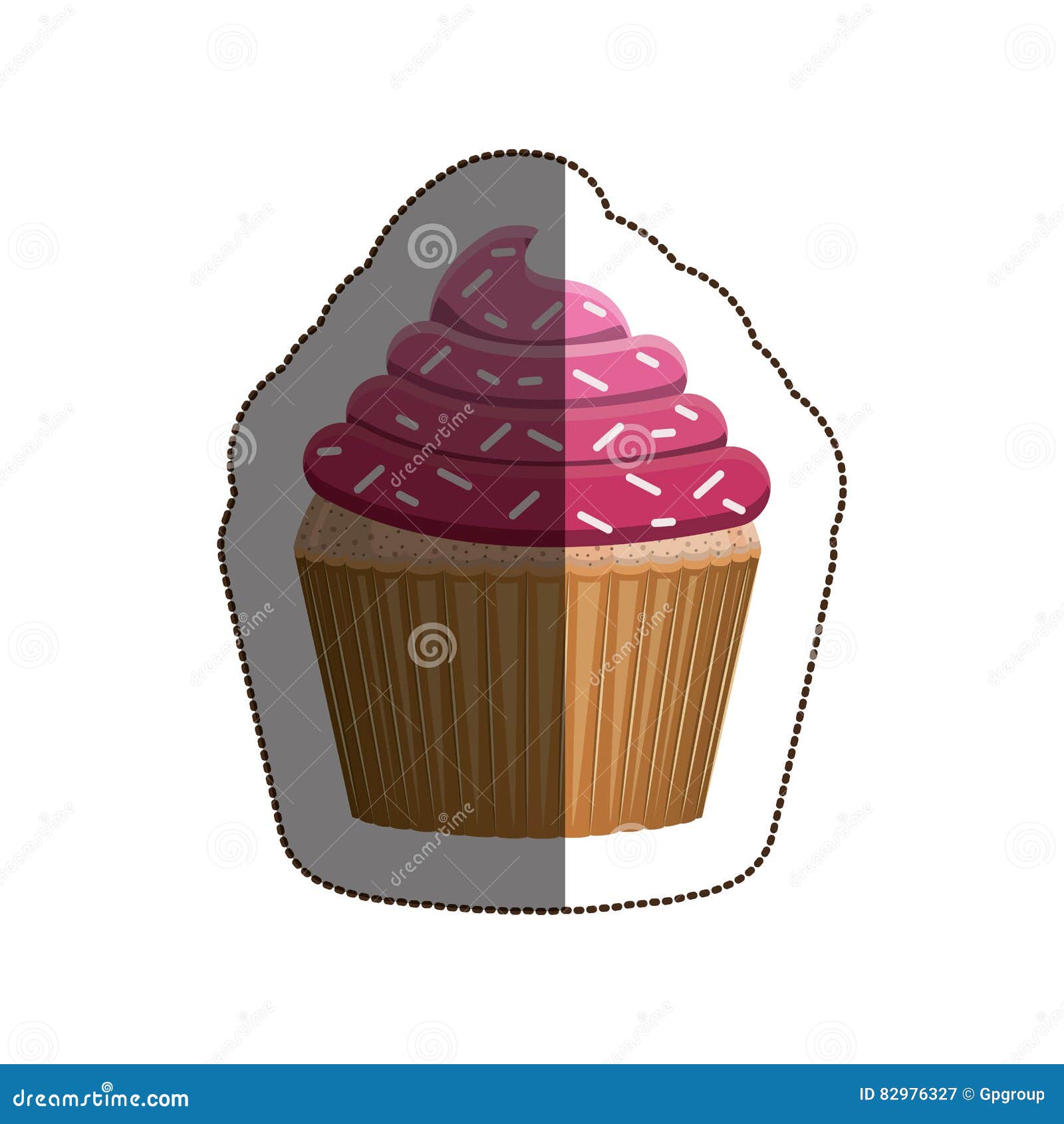Isolated muffin design stock illustration. Illustration of party - 82976327