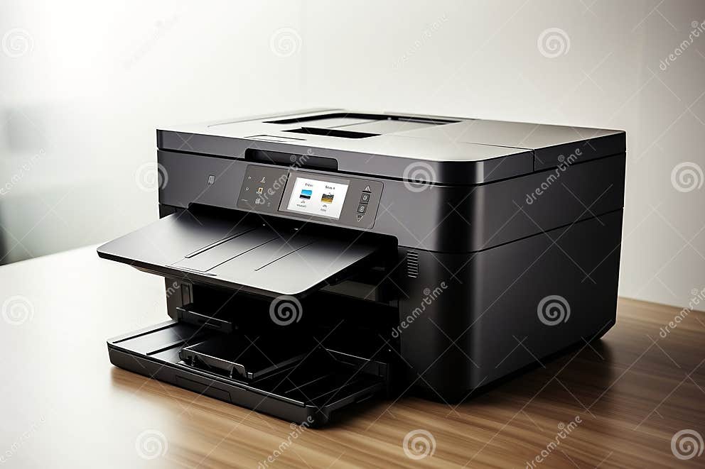 Isolated Multifunction Printer in Modern Office. Generative AI Stock ...